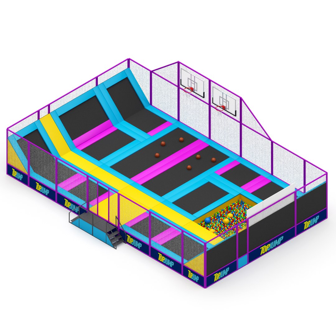 Trampoline 3D Model - TurboSquid 1772608
