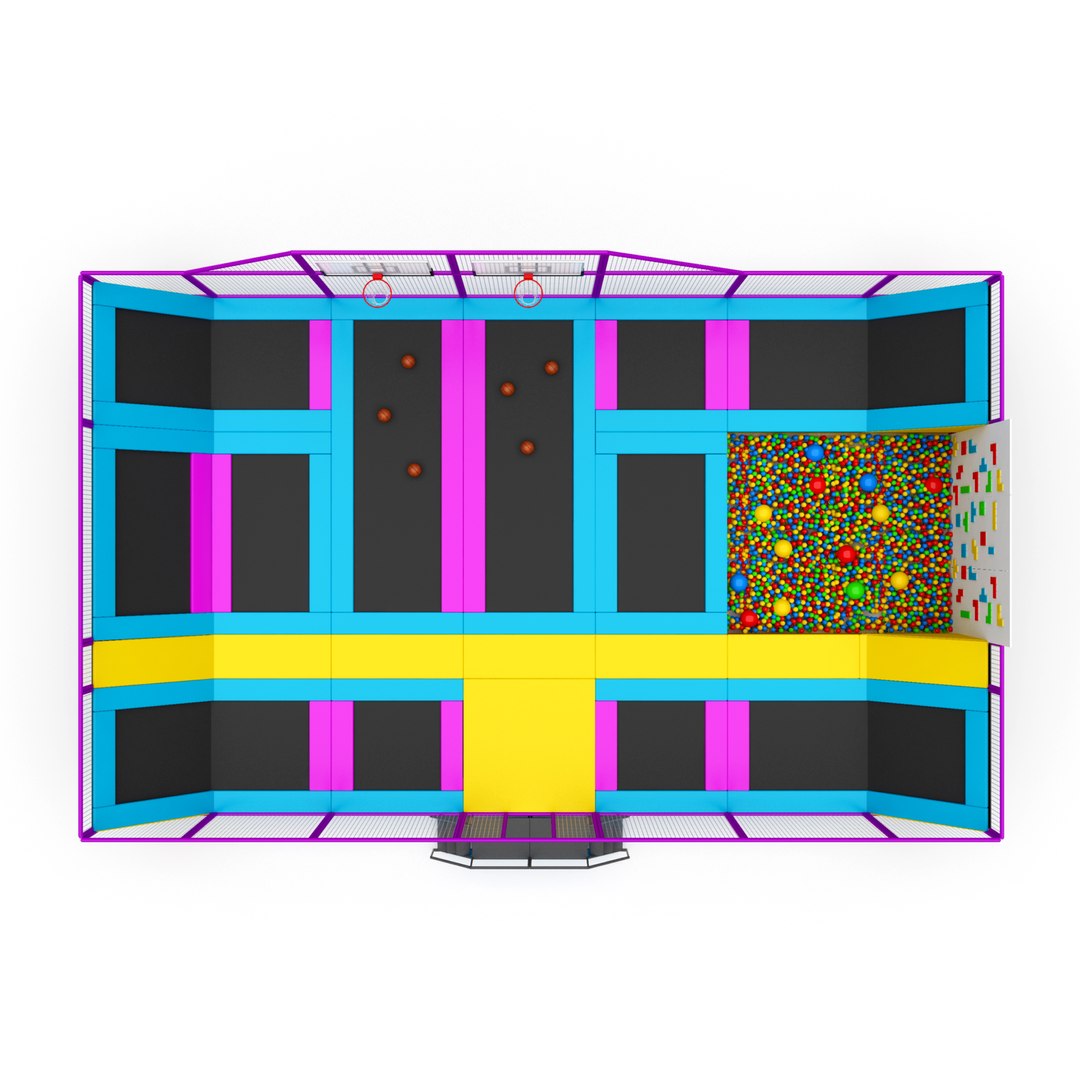 Trampoline 3D Model - TurboSquid 1772608