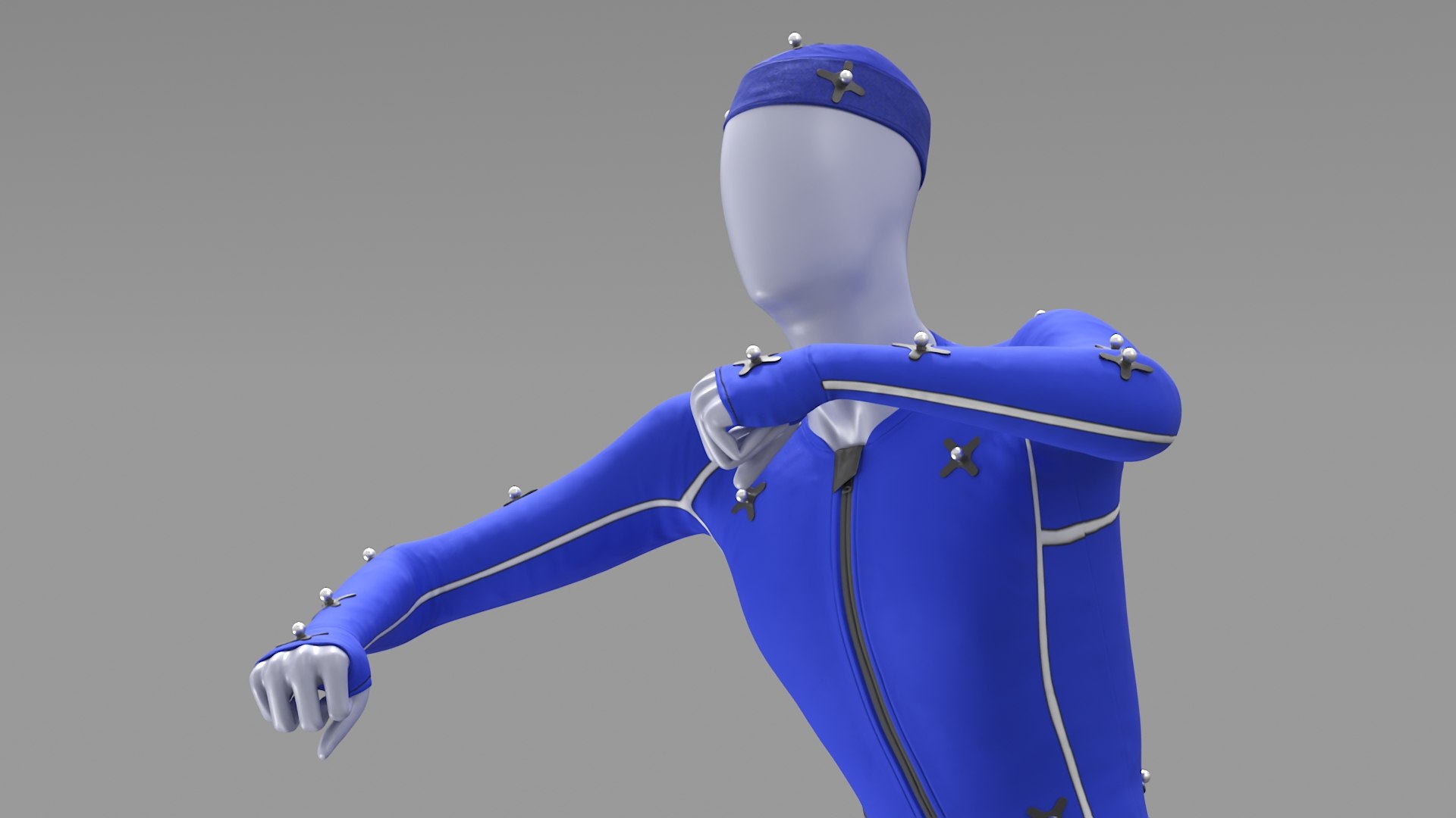 3D Motion Capture Suit Blue Rigged - TurboSquid 2293481