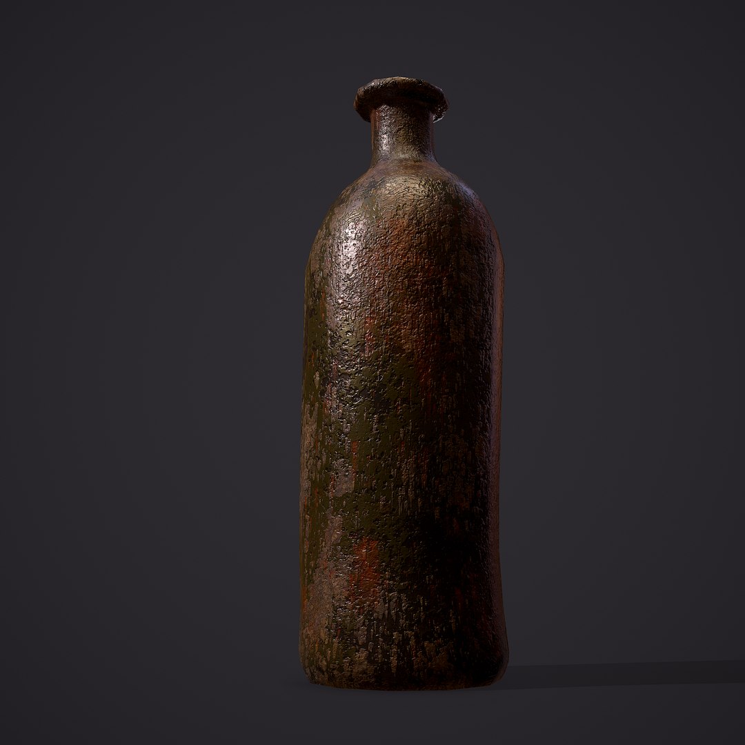 3D Medieval Style Glass Bottle - TurboSquid 1605072