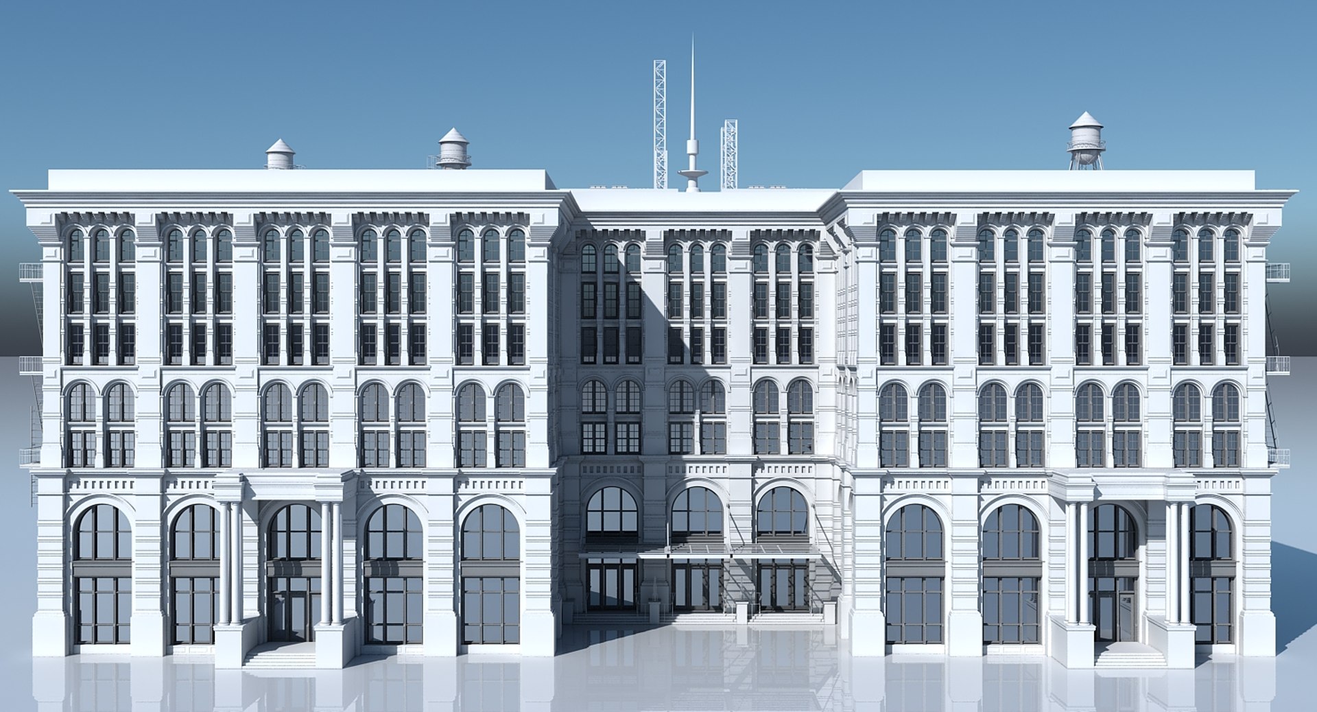 3D Tenement Building Facades - TurboSquid 1303462