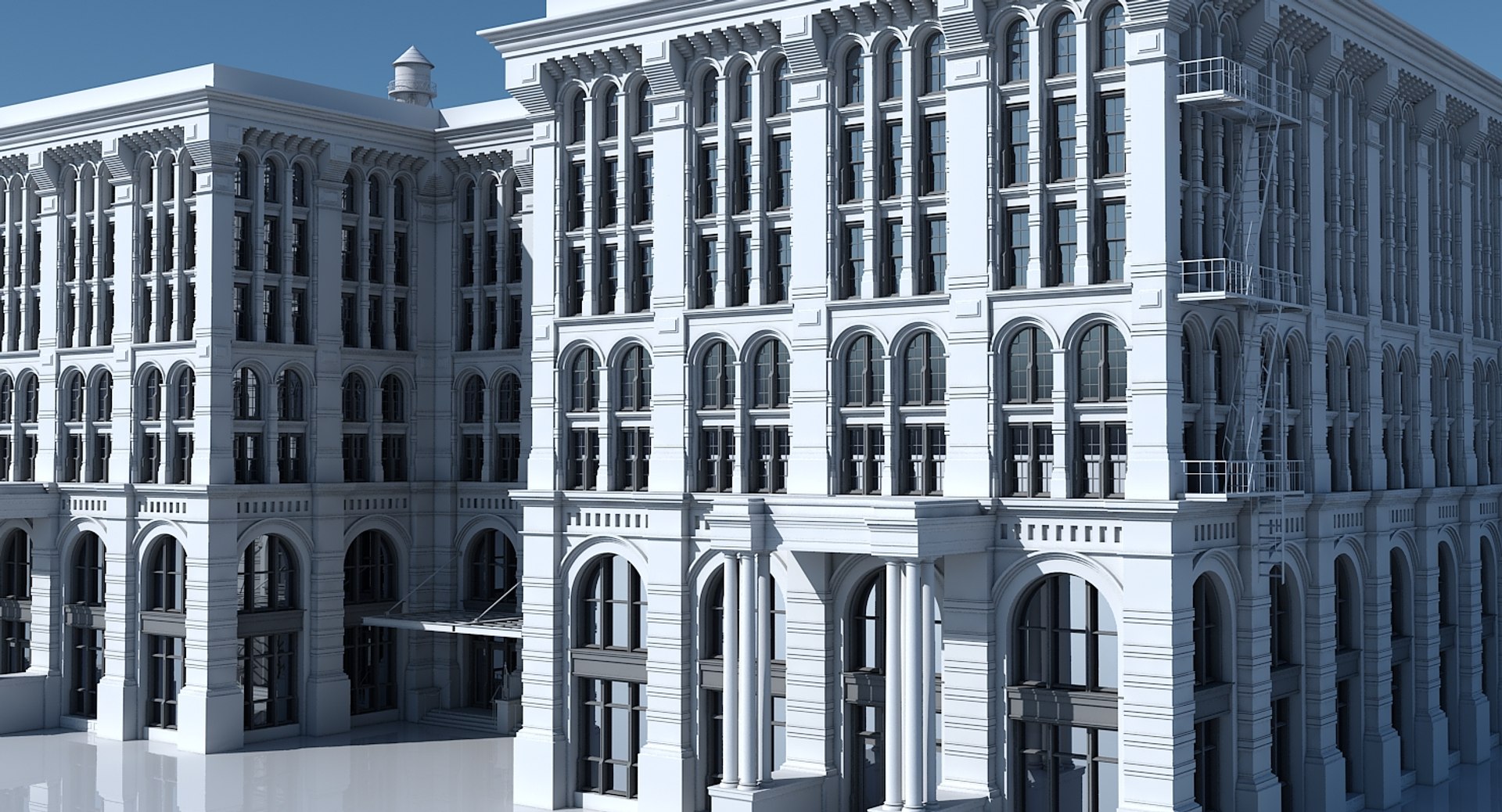 3D Tenement Building Facades - TurboSquid 1303462