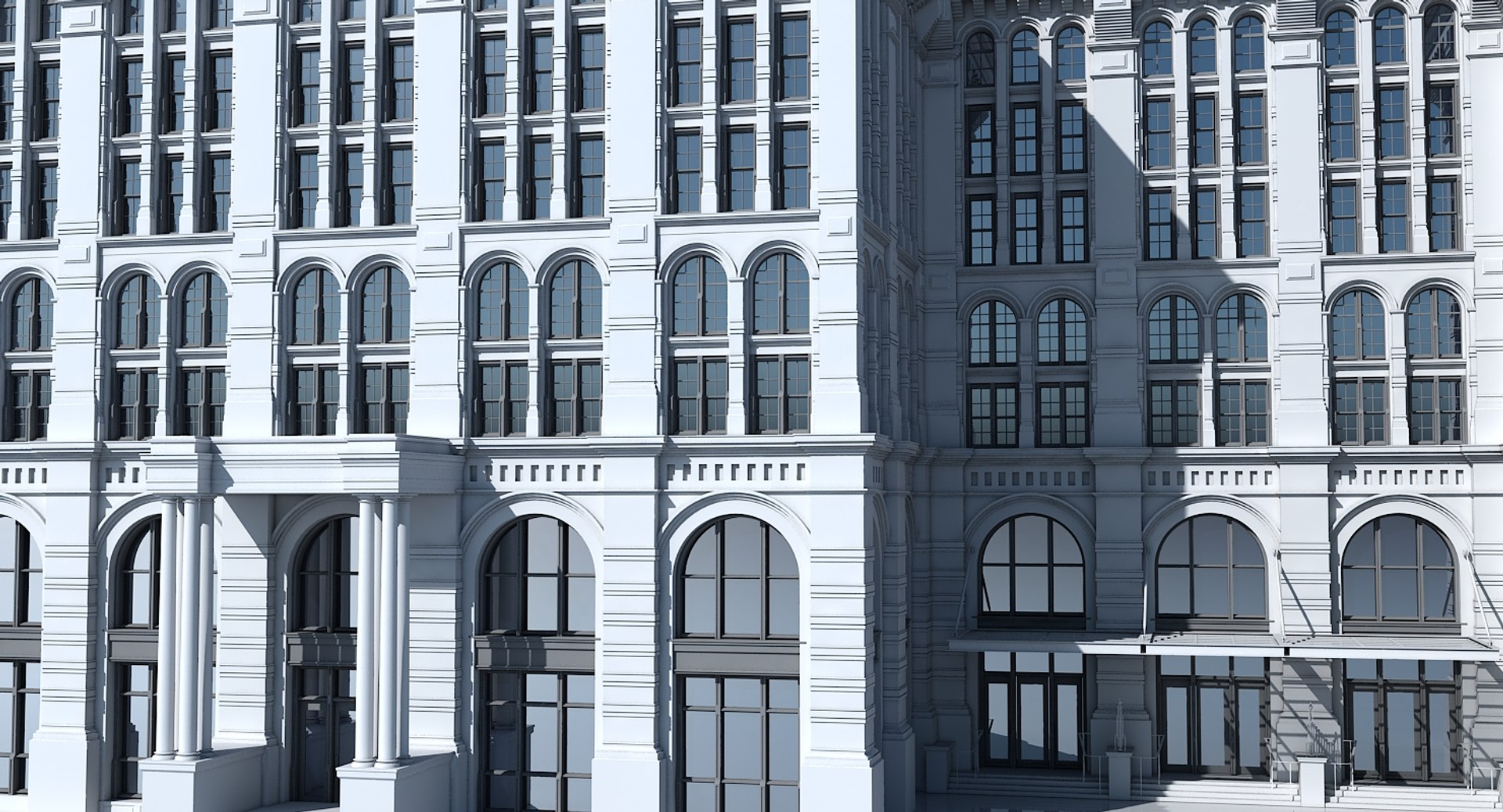 3D Tenement Building Facades - TurboSquid 1303462