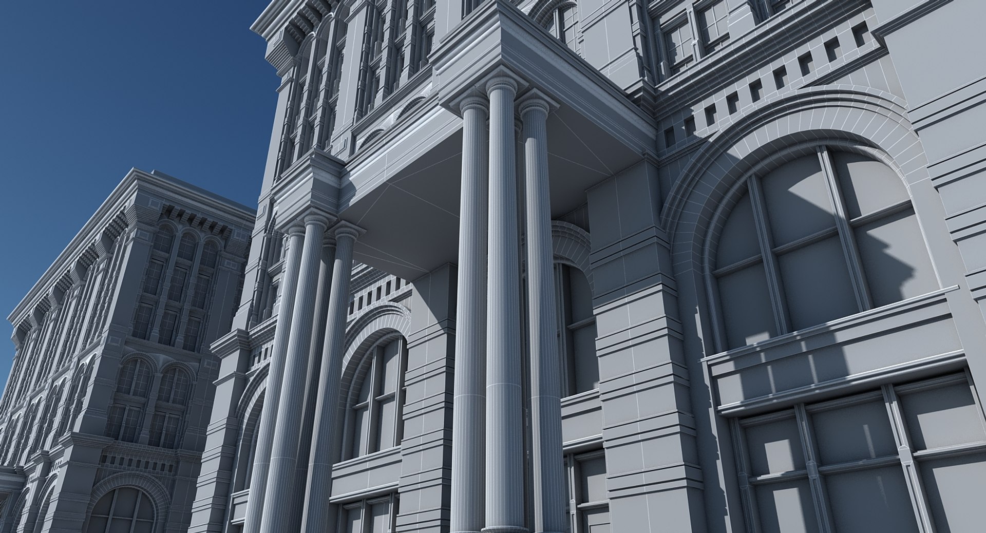 3D Tenement Building Facades - TurboSquid 1303462