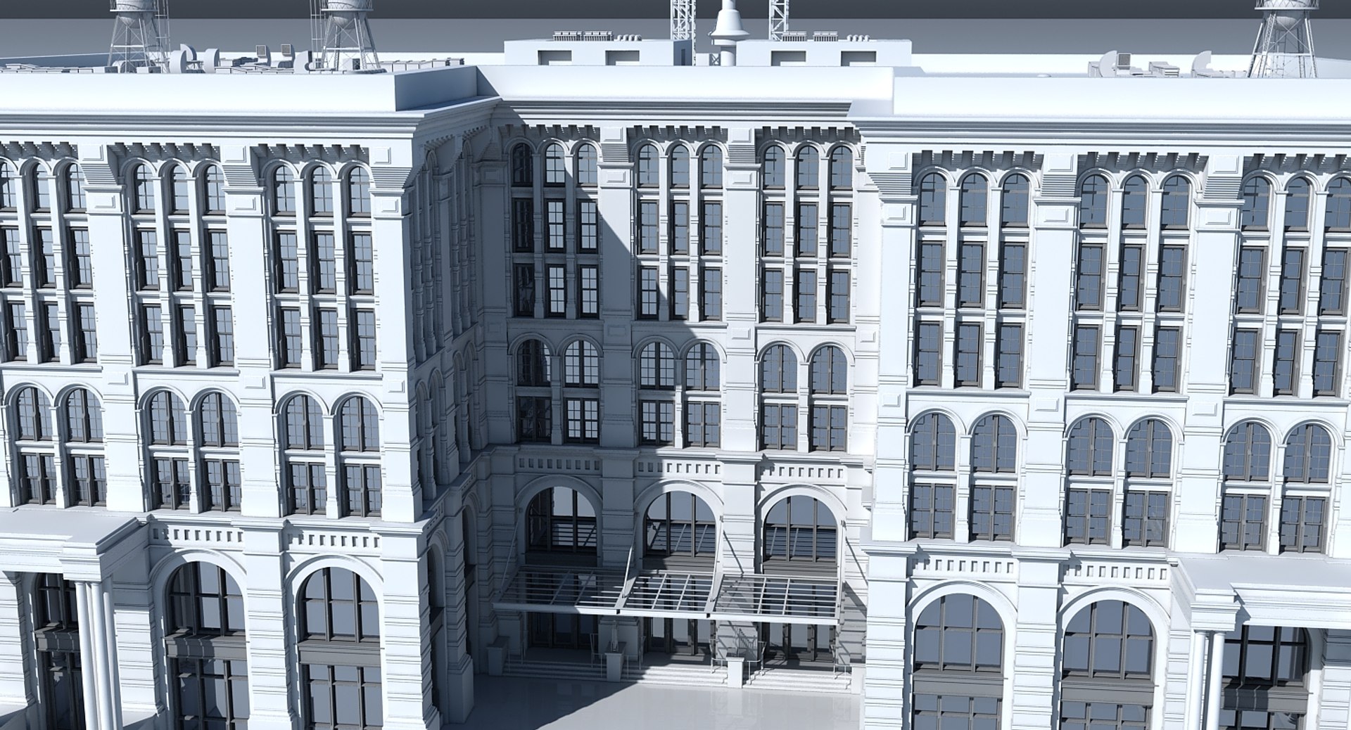 3D Tenement Building Facades - TurboSquid 1303462