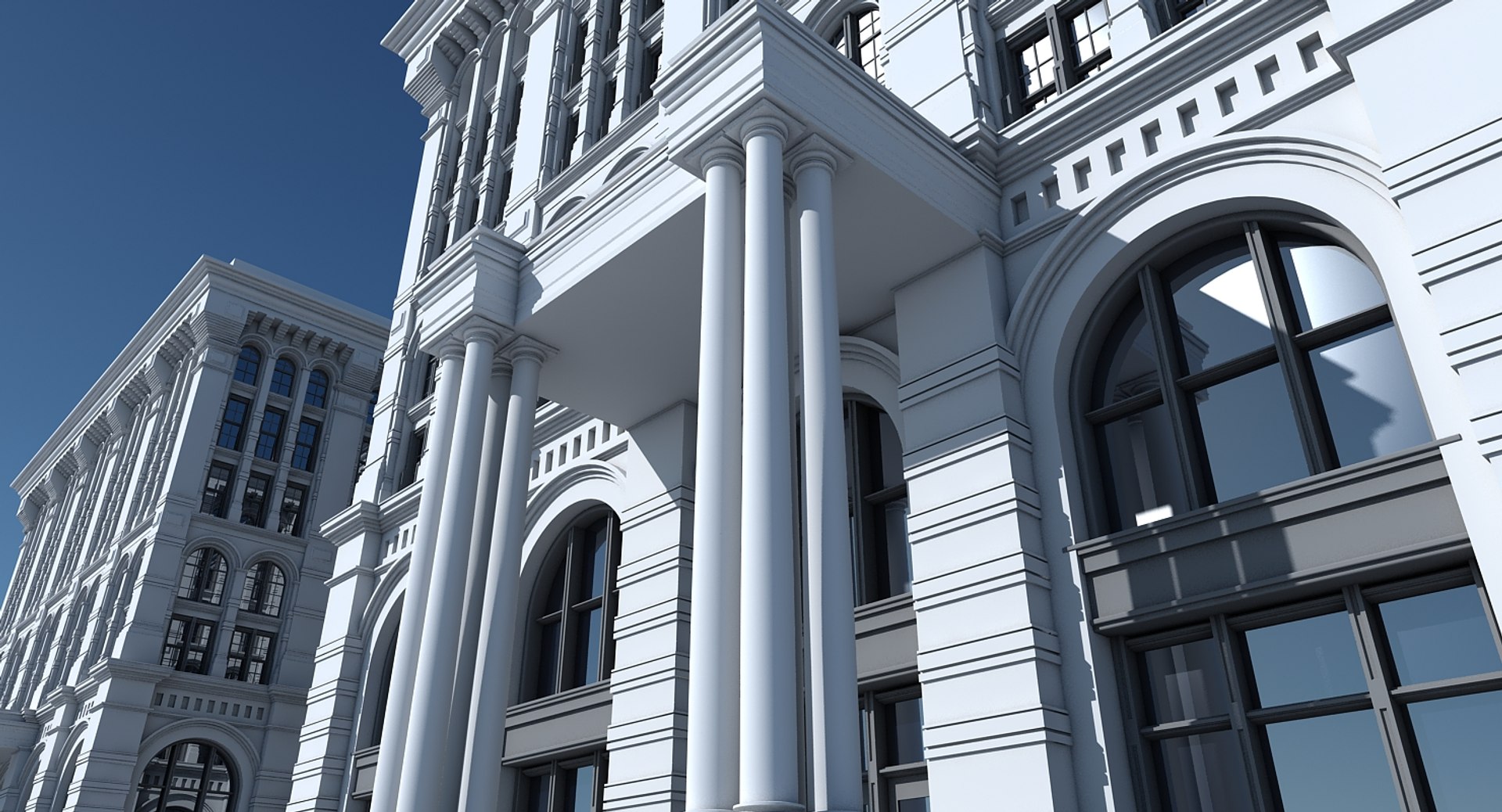 3D Tenement Building Facades - TurboSquid 1303462