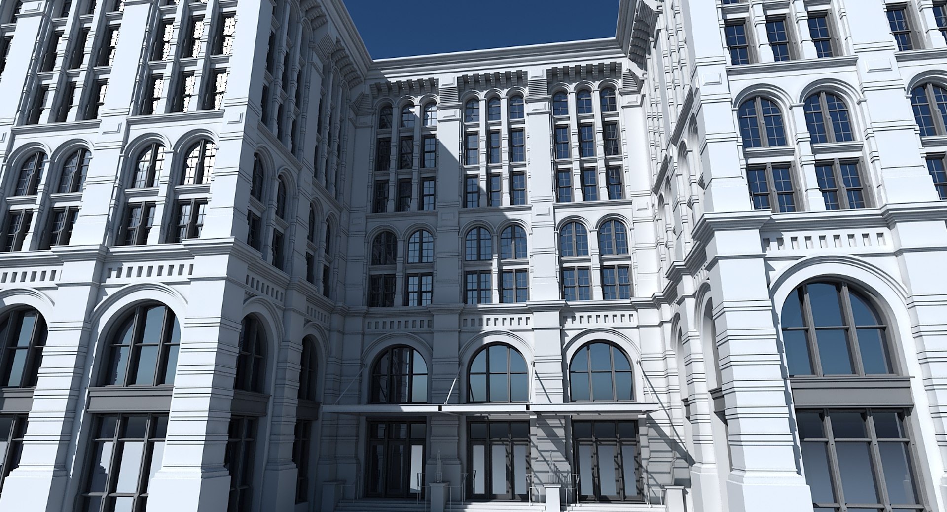 3D Tenement Building Facades - TurboSquid 1303462