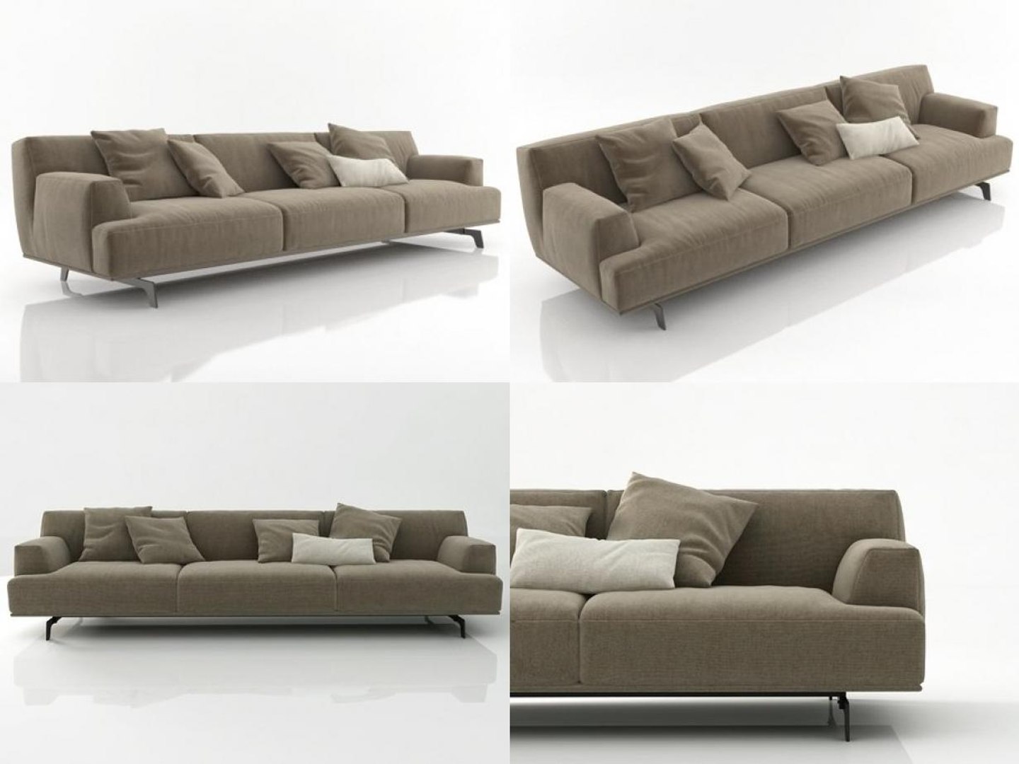 Tribeca poliform 3D model - TurboSquid 1176576