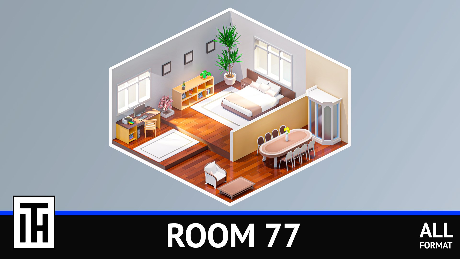 Room 77 3D model - TurboSquid 2155504