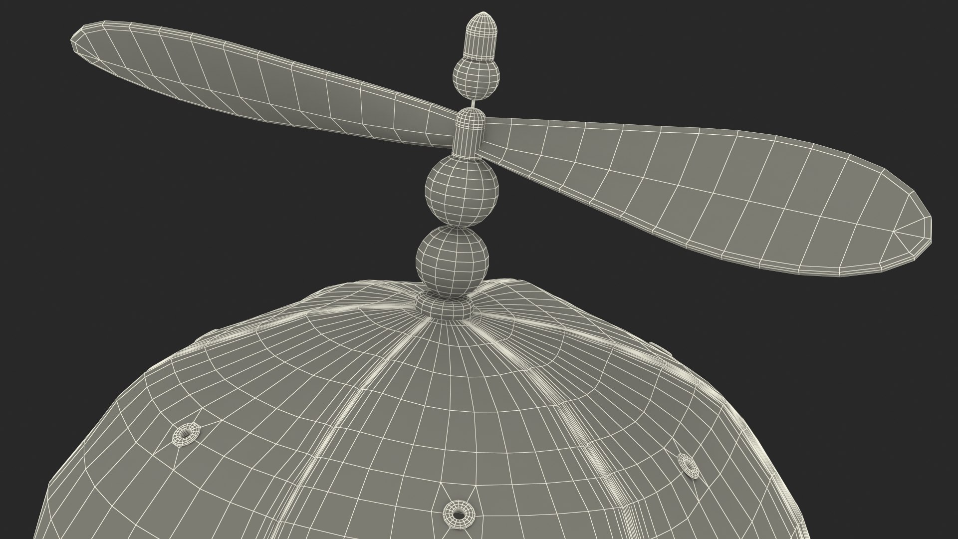 Multi Colored Propeller Cap model - TurboSquid 1784326