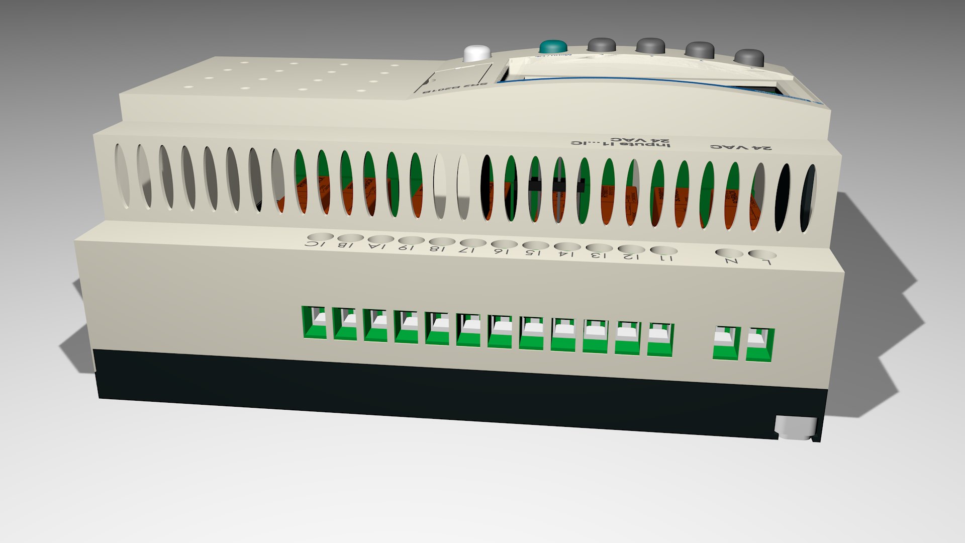 PLC Zelio Logic SR2B201B 3D Model - TurboSquid 1996332