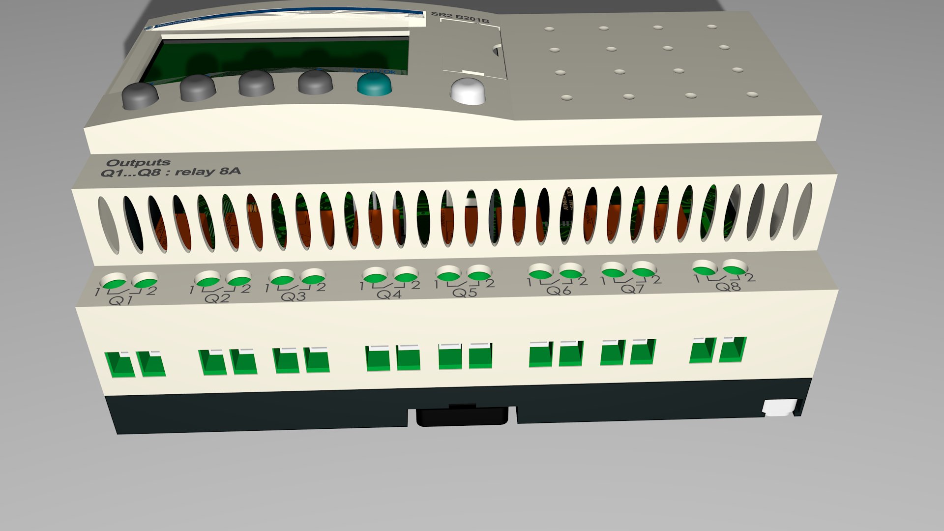 PLC Zelio Logic SR2B201B 3D Model - TurboSquid 1996332