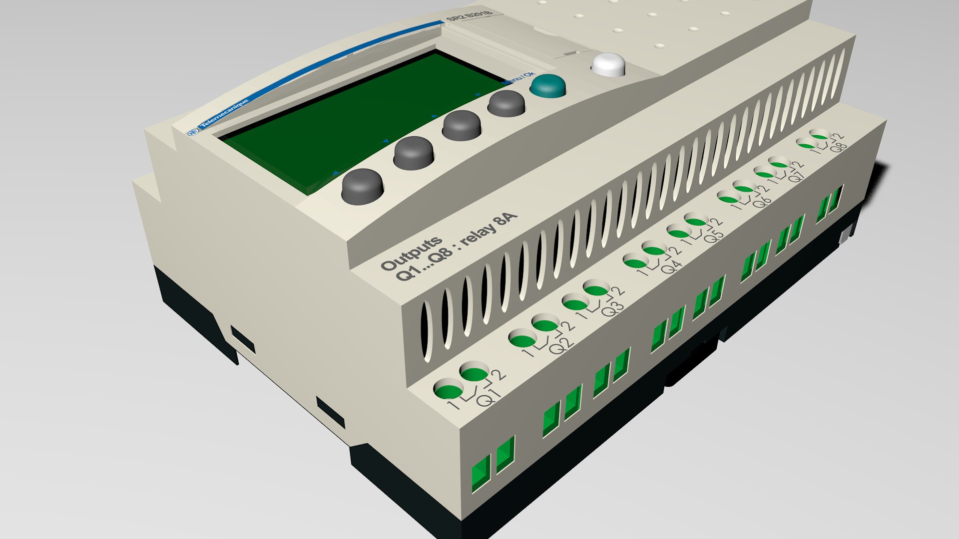 PLC Zelio Logic SR2B201B 3D Model - TurboSquid 1996332