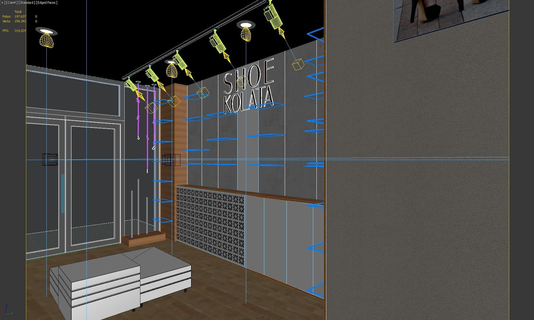 Shoe Store Shop 3D Model - TurboSquid 1401611