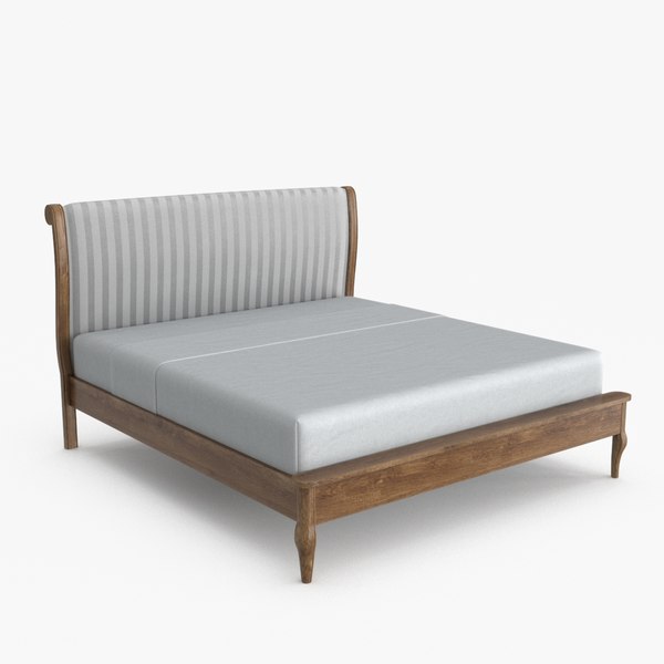 modelo 3d Cama King Roble Calhoun - TurboSquid 2252120