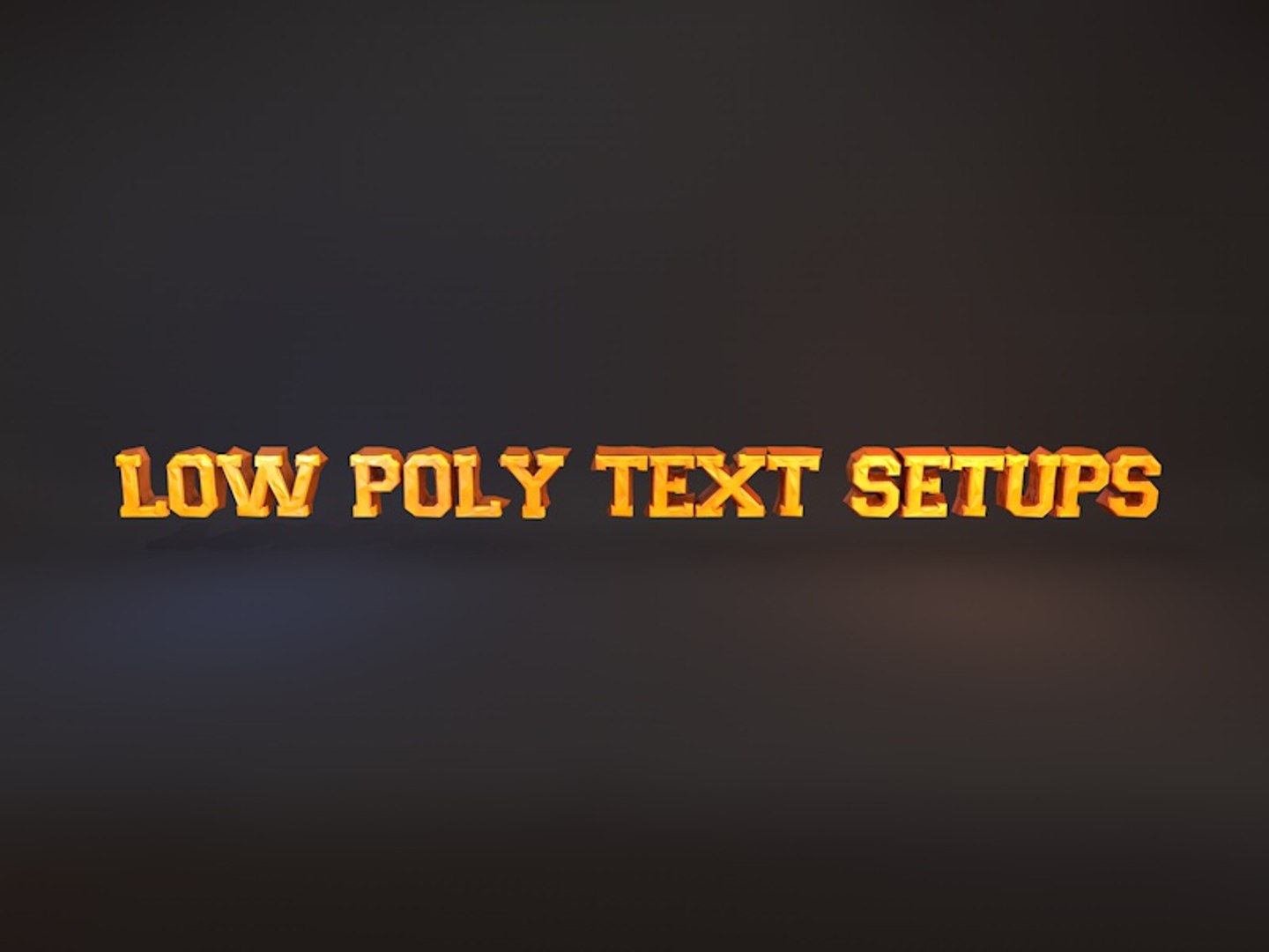 Text Setups 3d Model