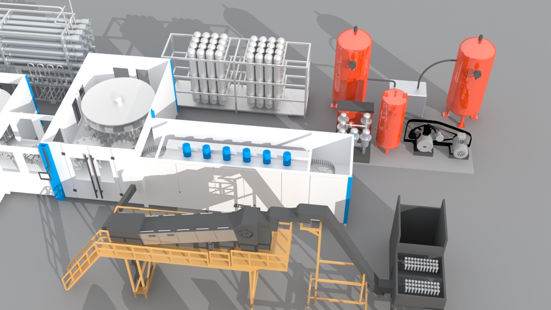 Production Line 3D Model - TurboSquid 2123434