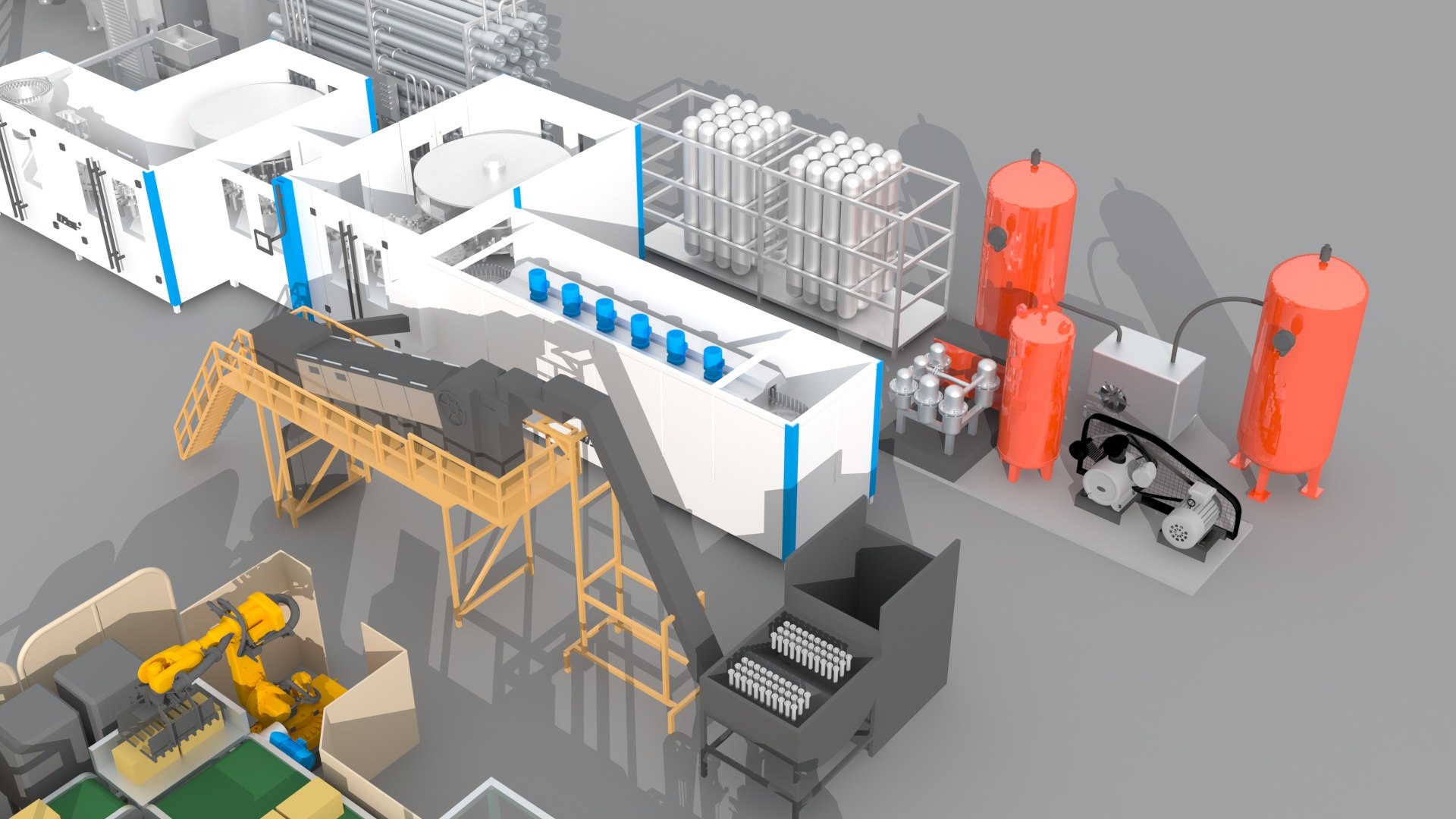 Production Line 3D Model - TurboSquid 2123434