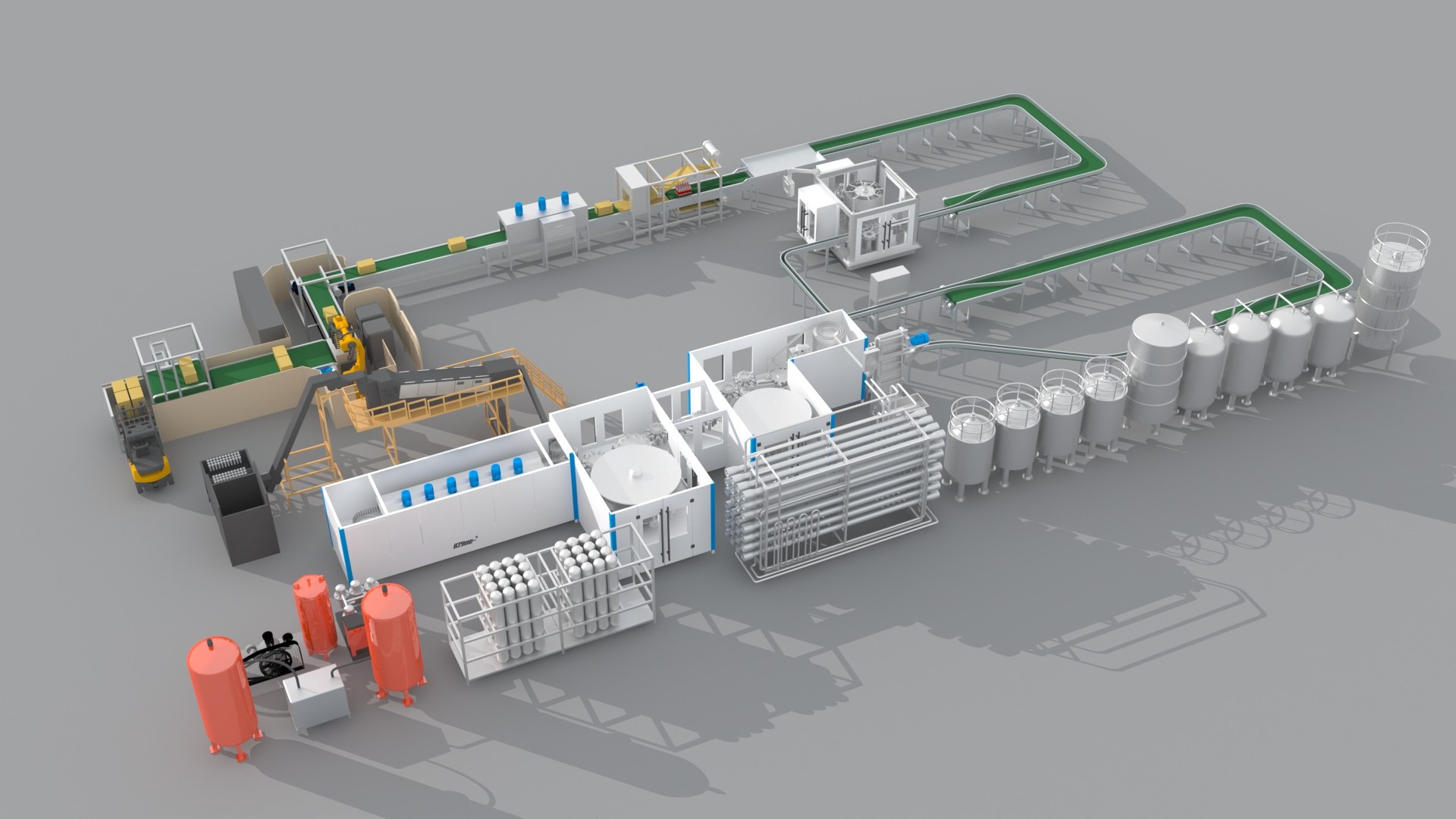 Production Line 3D Model - TurboSquid 2123434