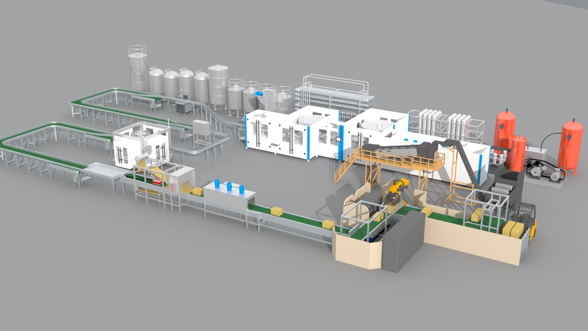 Production Line 3D Model - TurboSquid 2123434