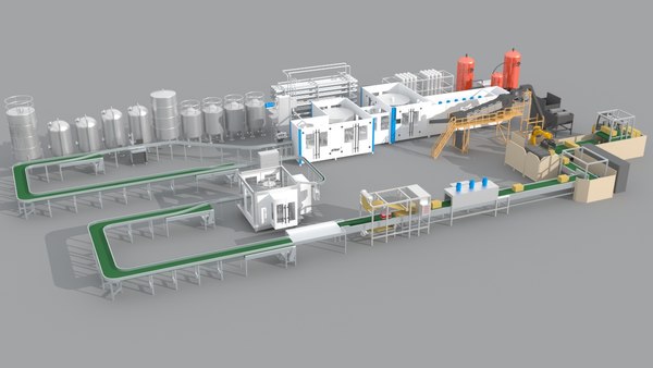 생산 라인 3D 모델 - TurboSquid 2123434