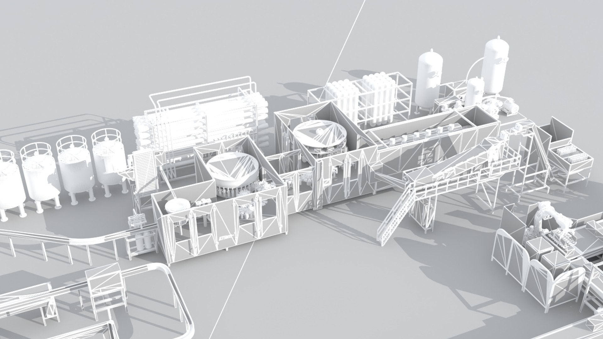 Production Line 3D Model - TurboSquid 2123434