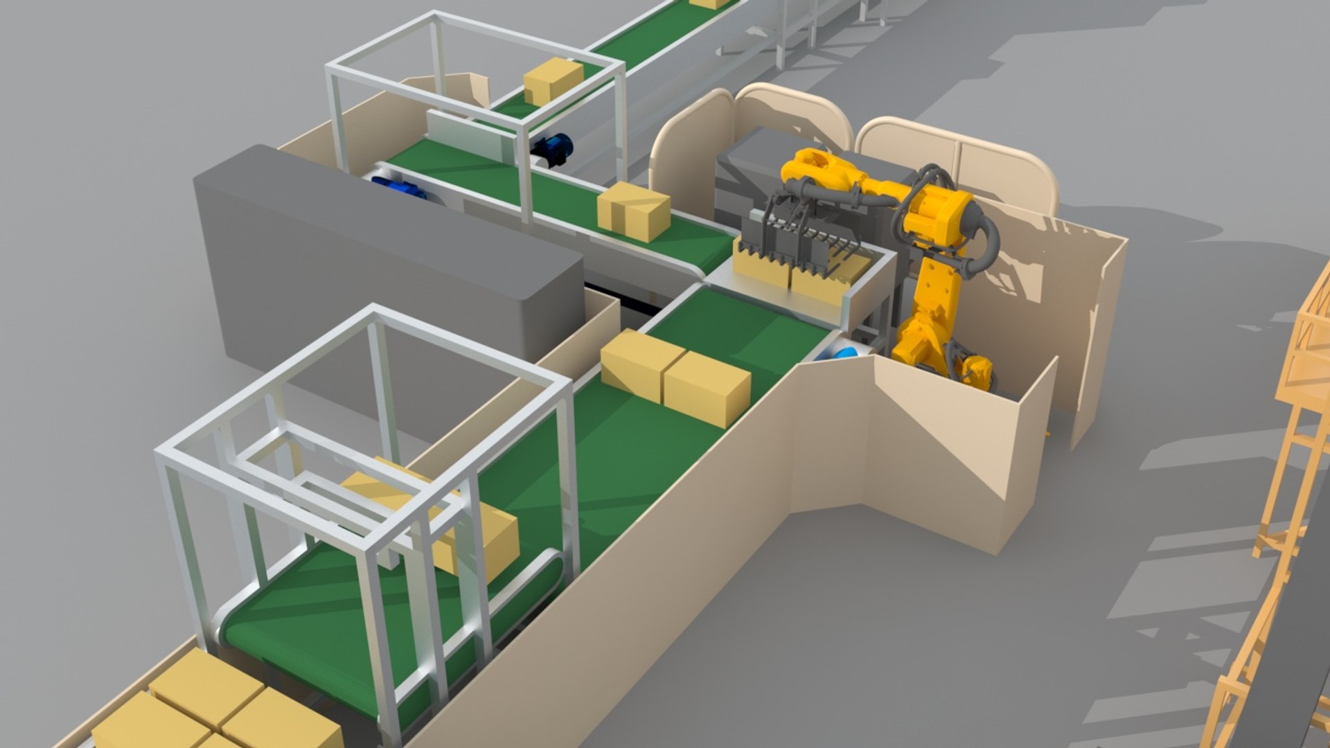 Production Line 3D Model - TurboSquid 2123434