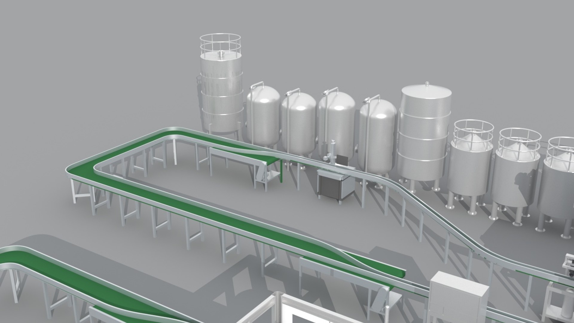 Production Line 3D Model - TurboSquid 2123434