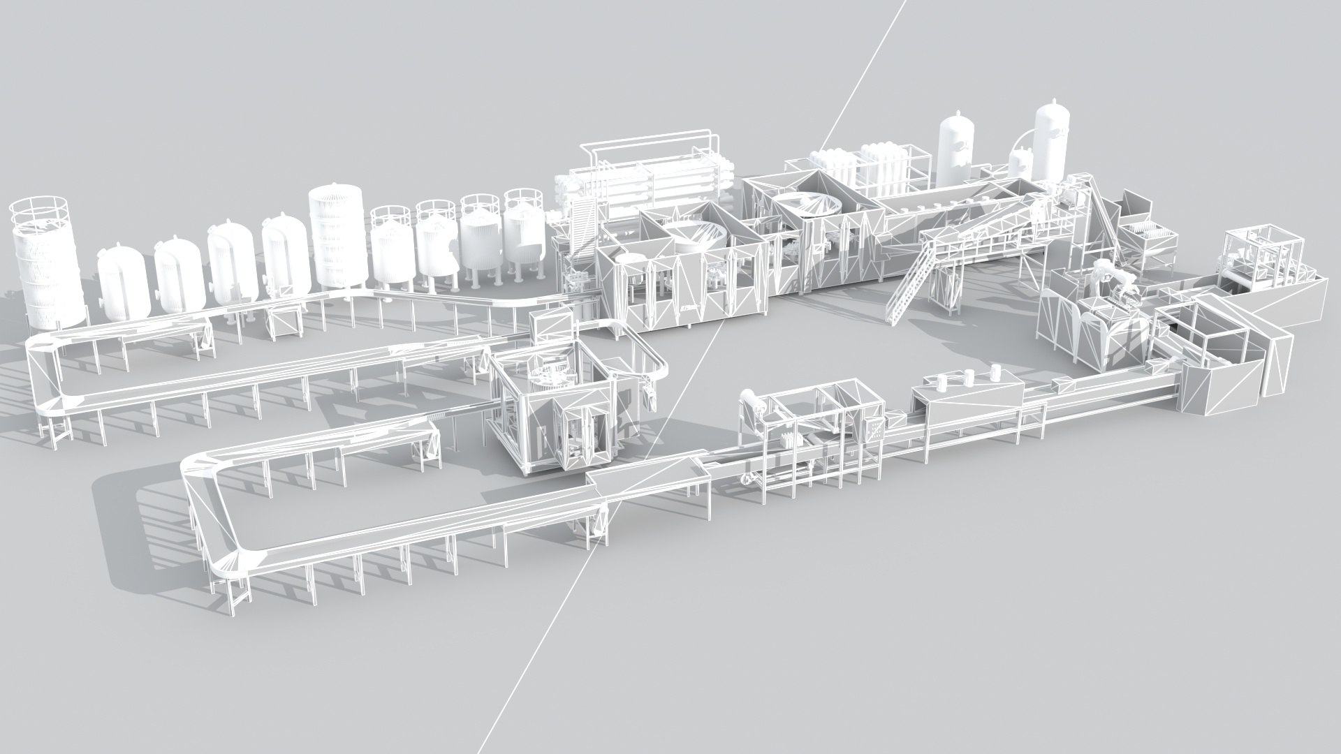 Production Line 3D Model - TurboSquid 2123434