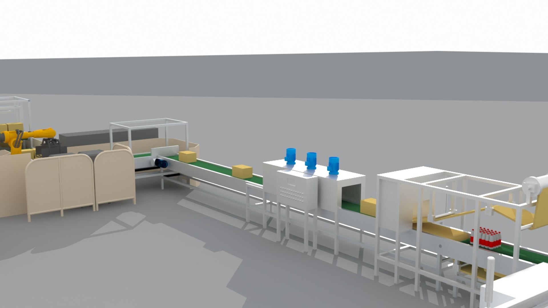 Production Line 3D Model - TurboSquid 2123434
