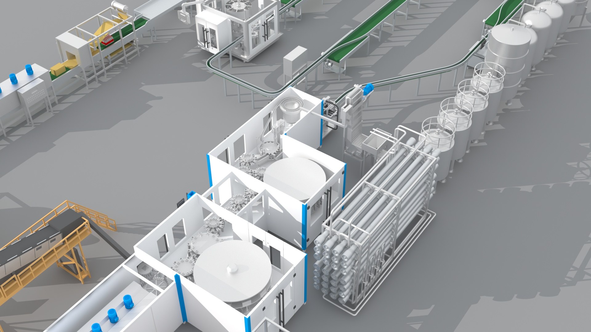 Production Line 3D Model - TurboSquid 2123434