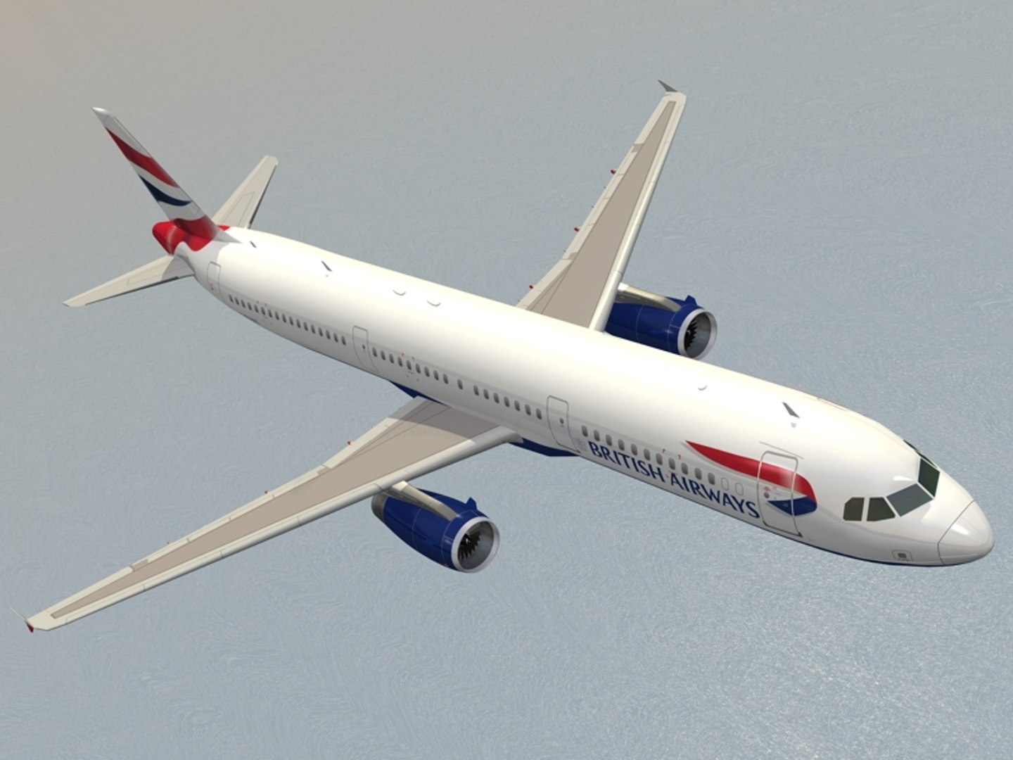 3d Model Of Airbus A321 British Airways