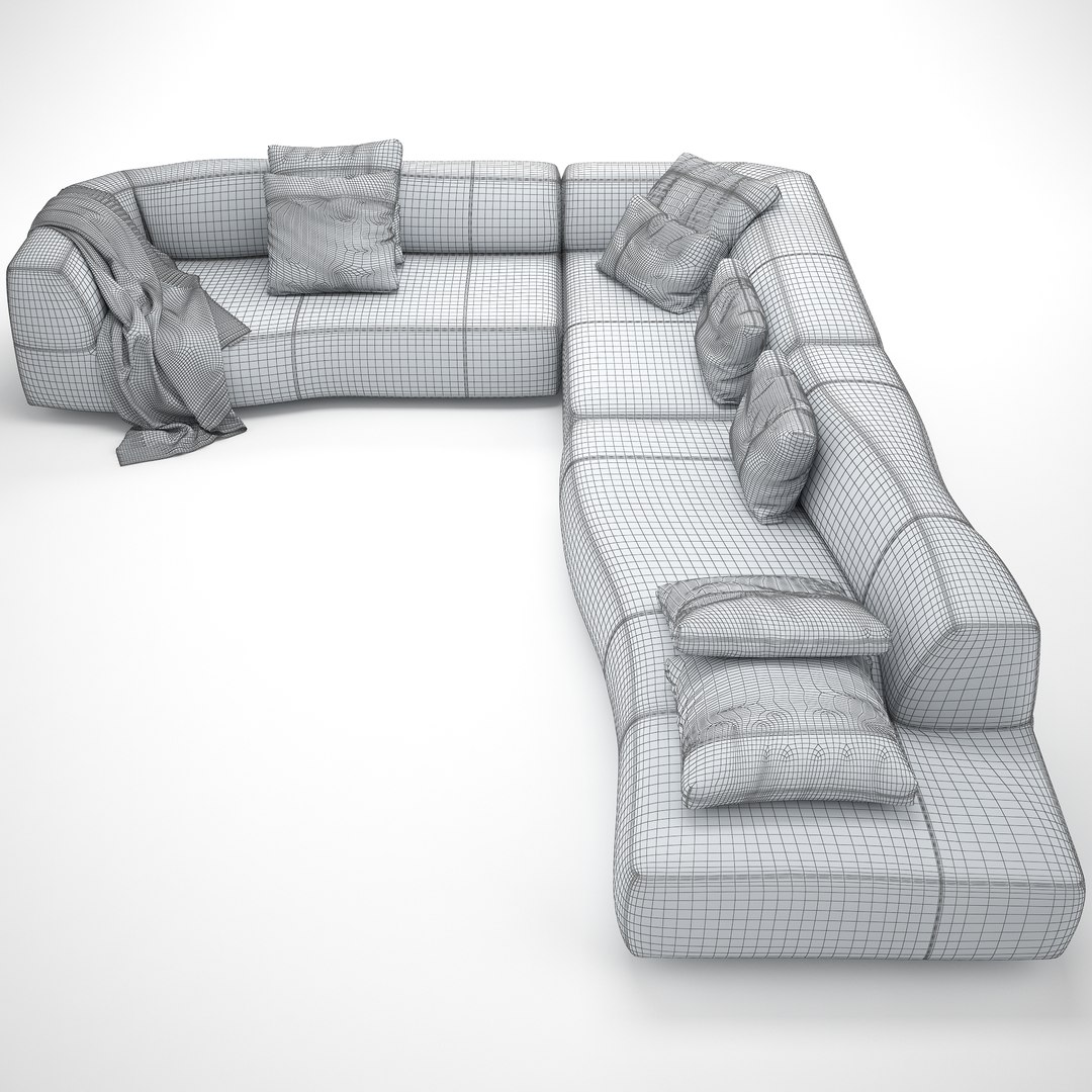 Bend Sofa 3d Model