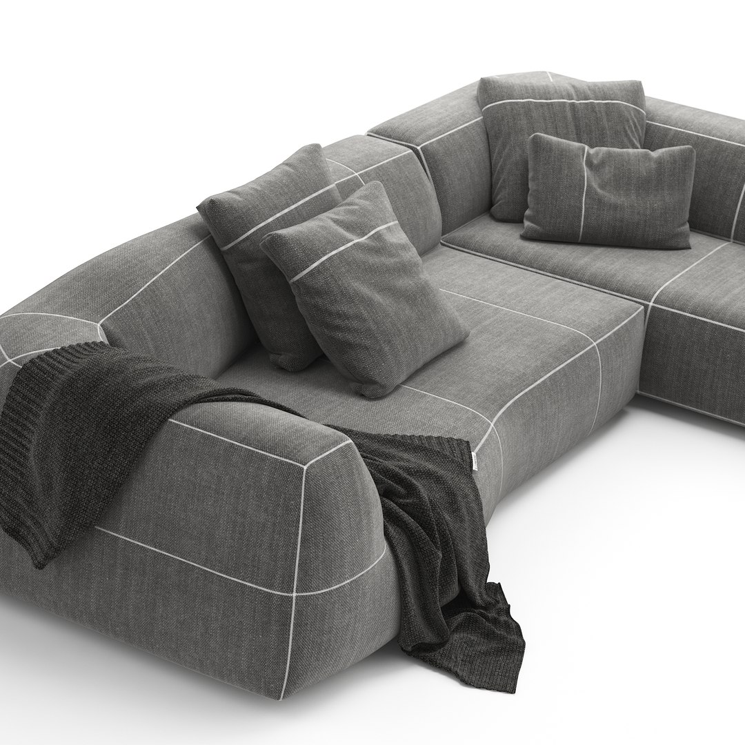 Bend Sofa 3d Model