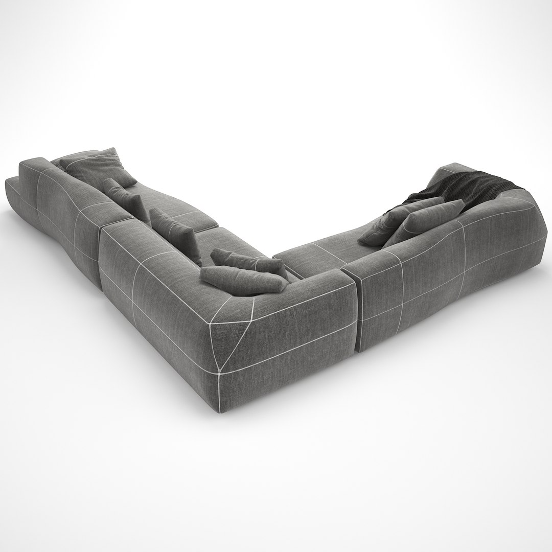 Bend Sofa 3d Model
