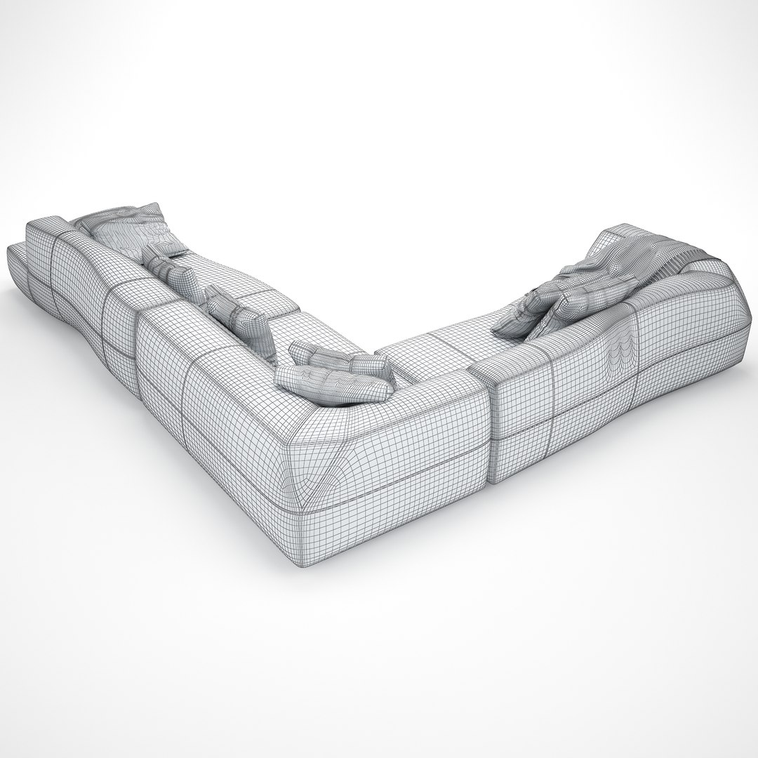 Bend Sofa 3d Model