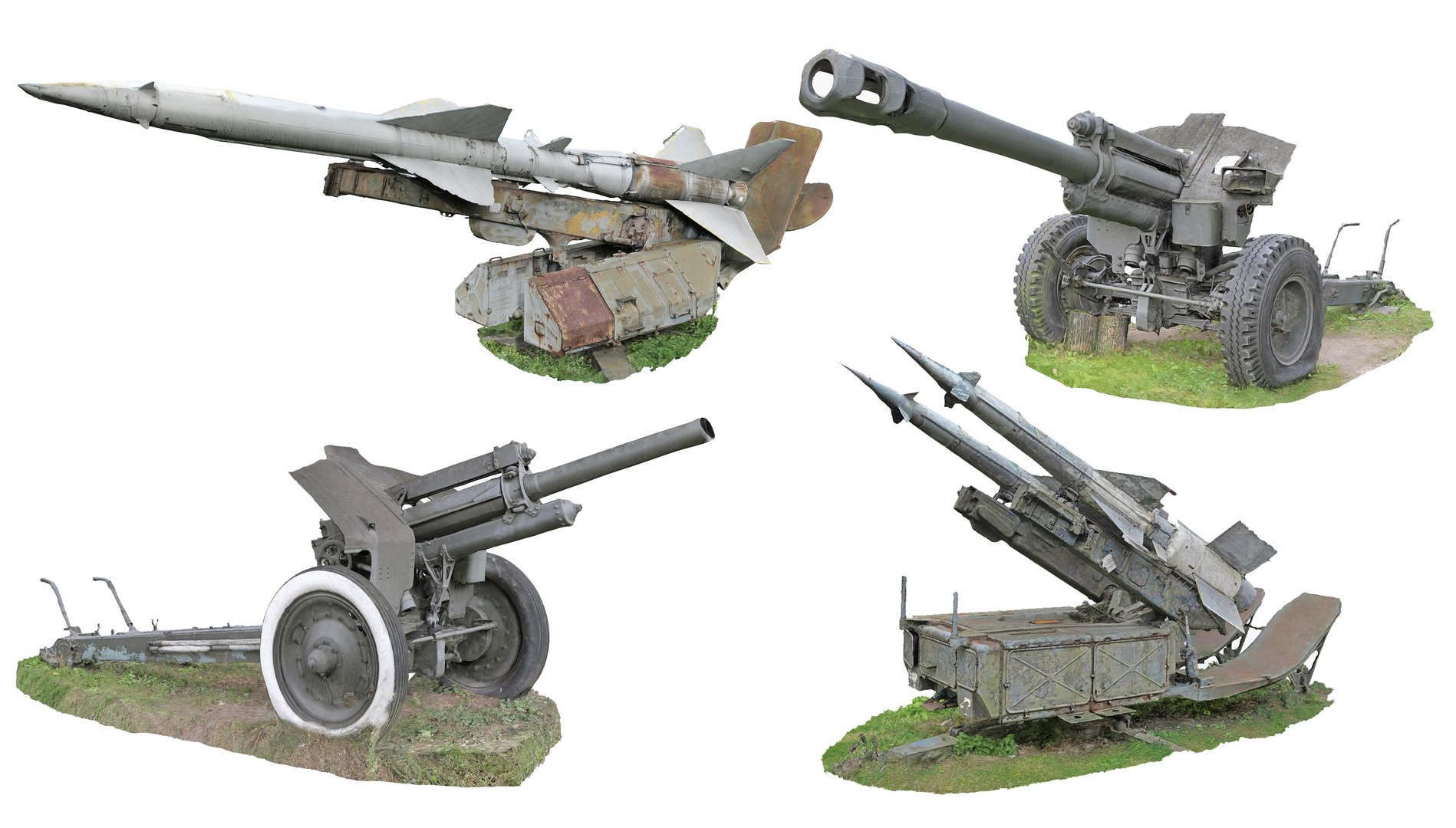 3D War Rocket Launchers Scan Pack - TurboSquid 1970826