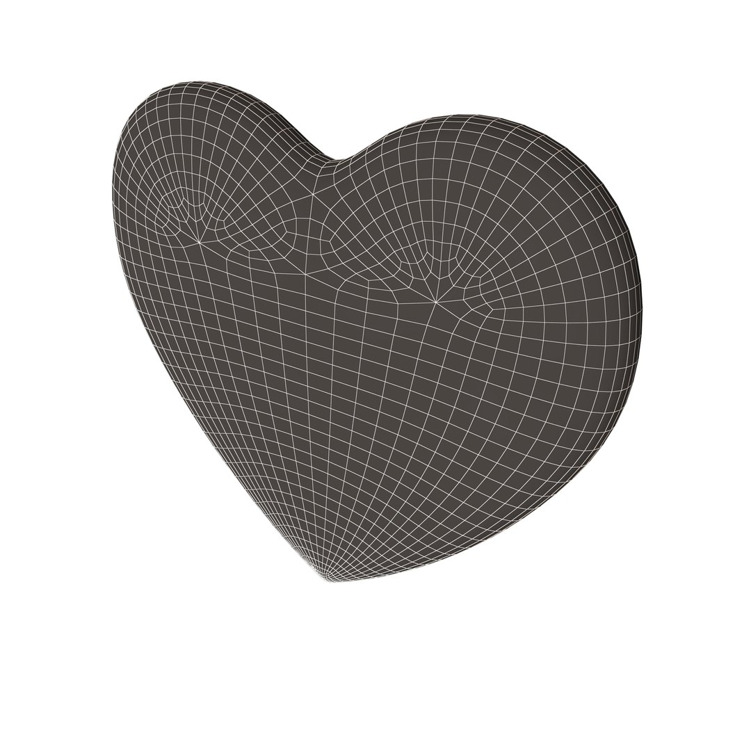 Red Heart Emoji 3D Model - TurboSquid 2029209
