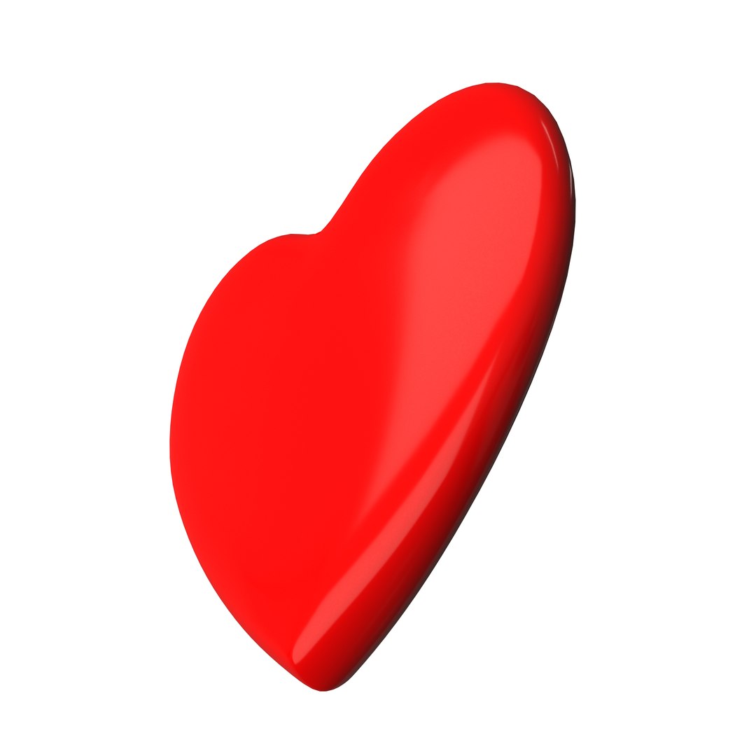 Red Heart Emoji 3D Model - TurboSquid 2029209