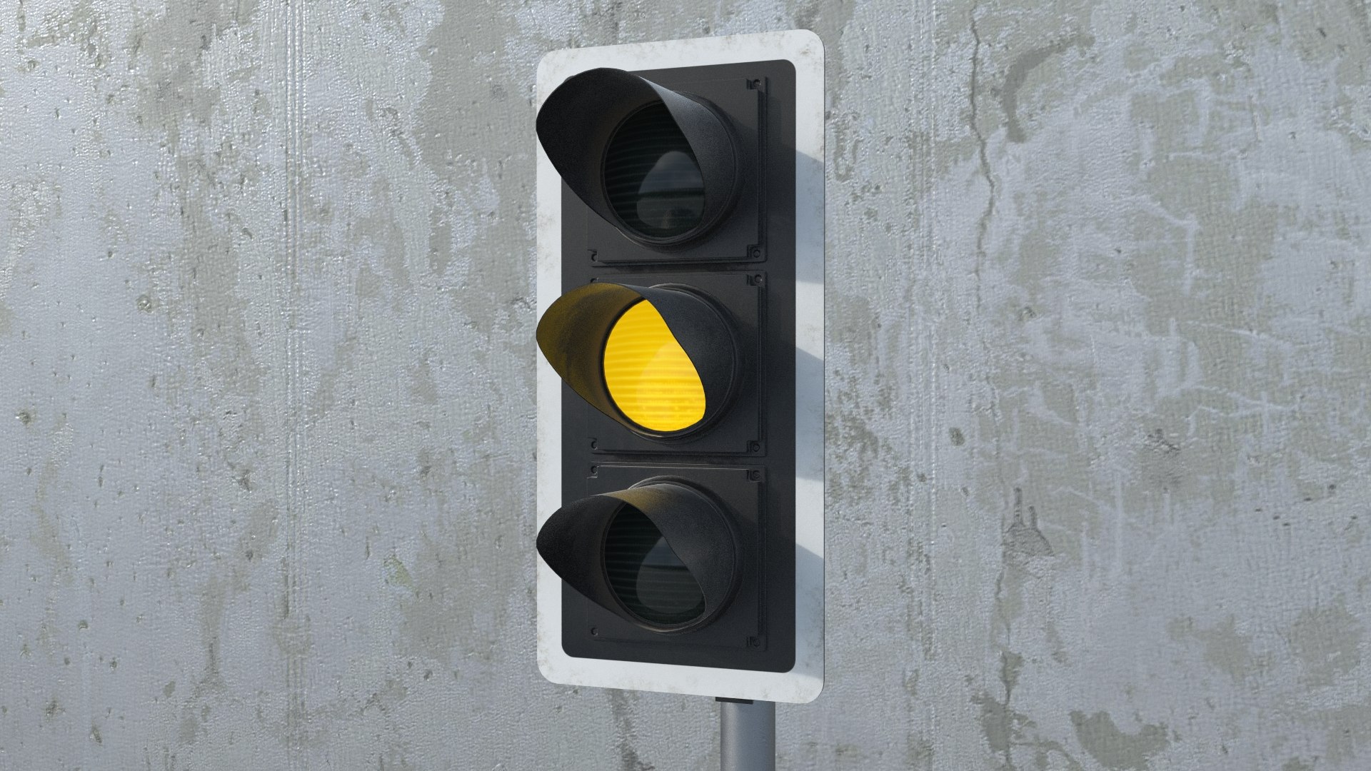 3D Traffic Signal Yellow HD - TurboSquid 2017496