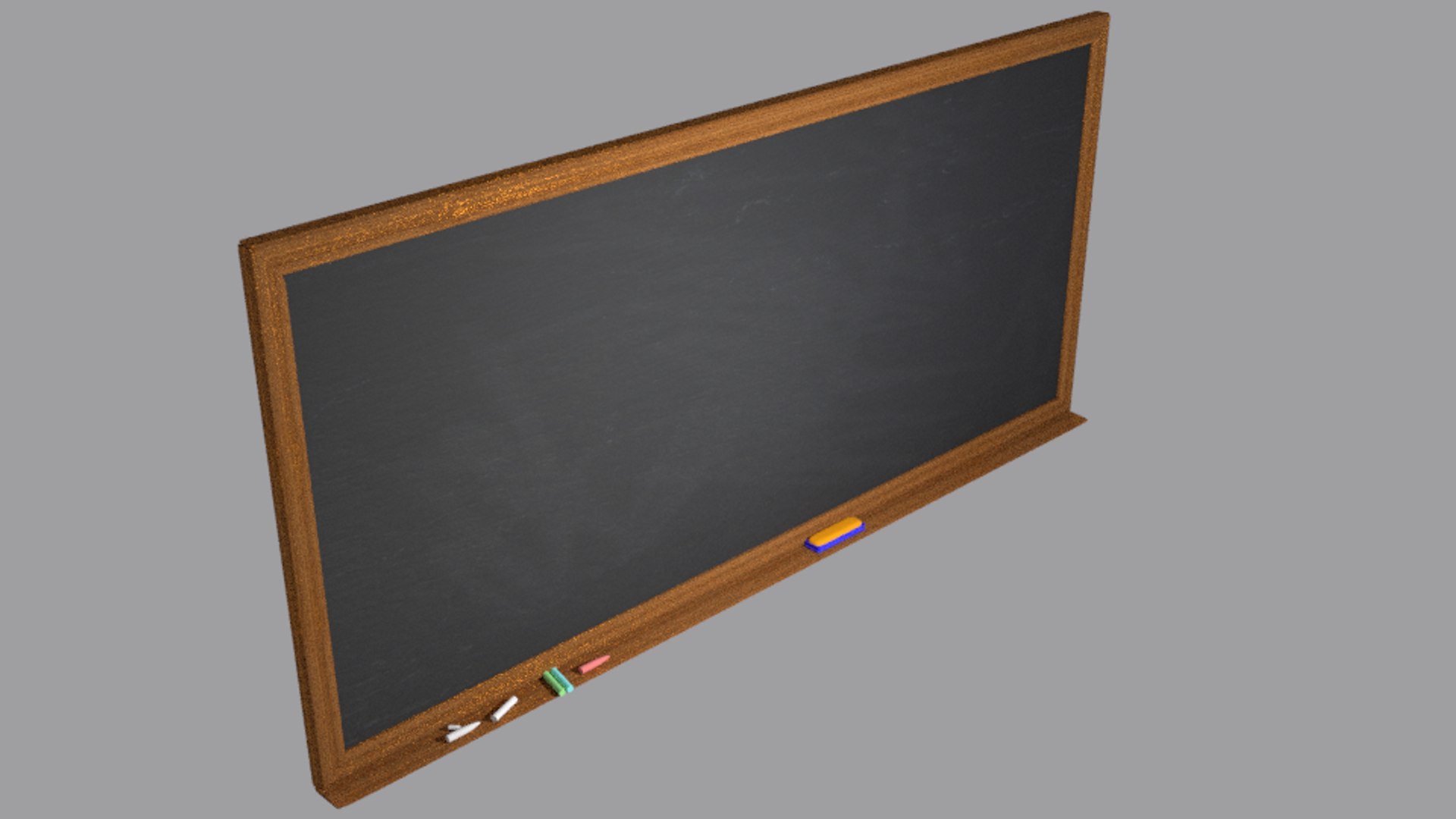 Free Black Board 3D Model - TurboSquid 1357354