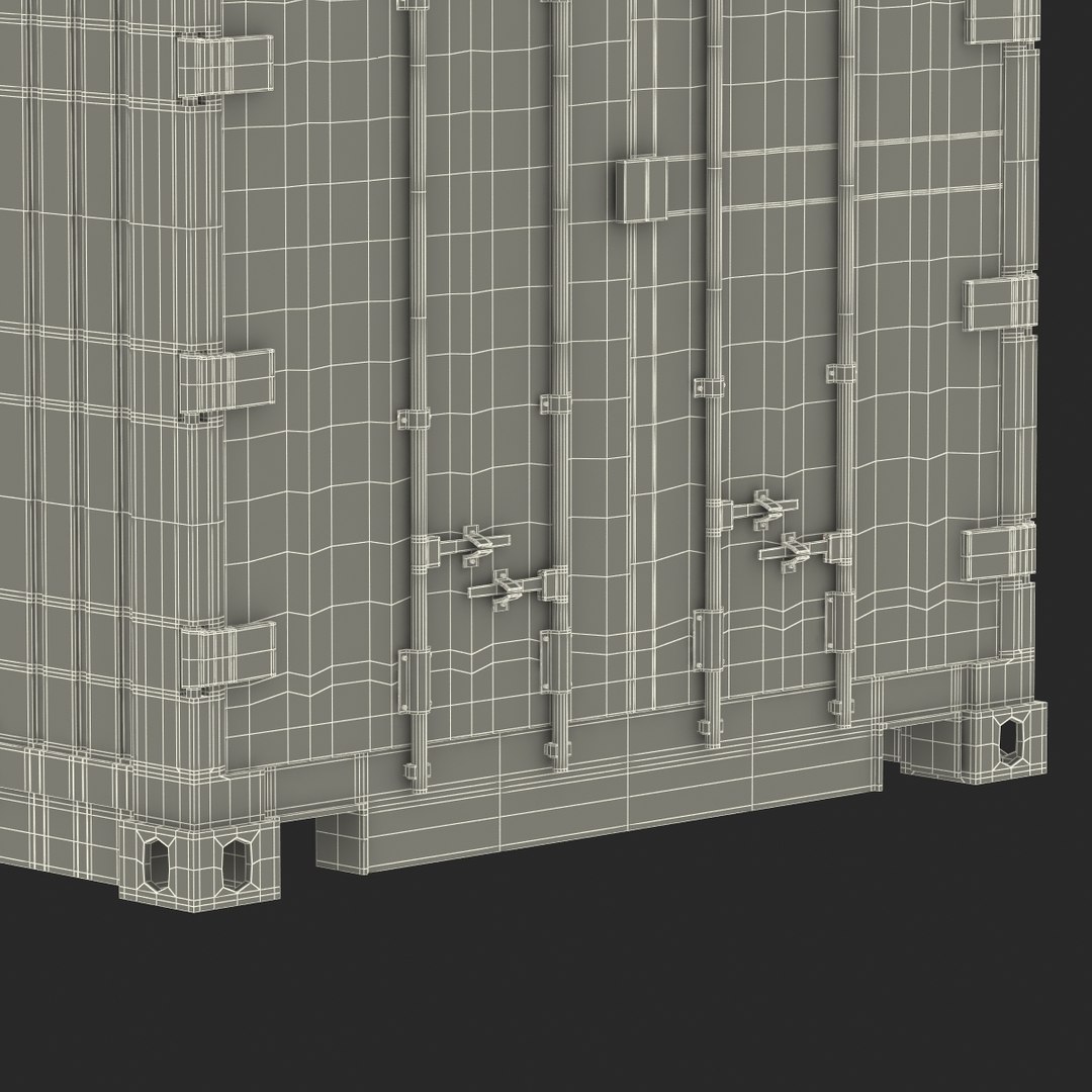 C4d Iso Refrigerated Container Blue
