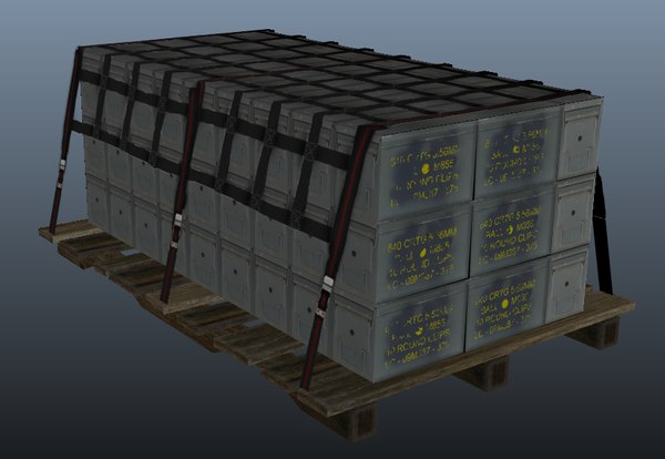 ammunition pallet 3d model