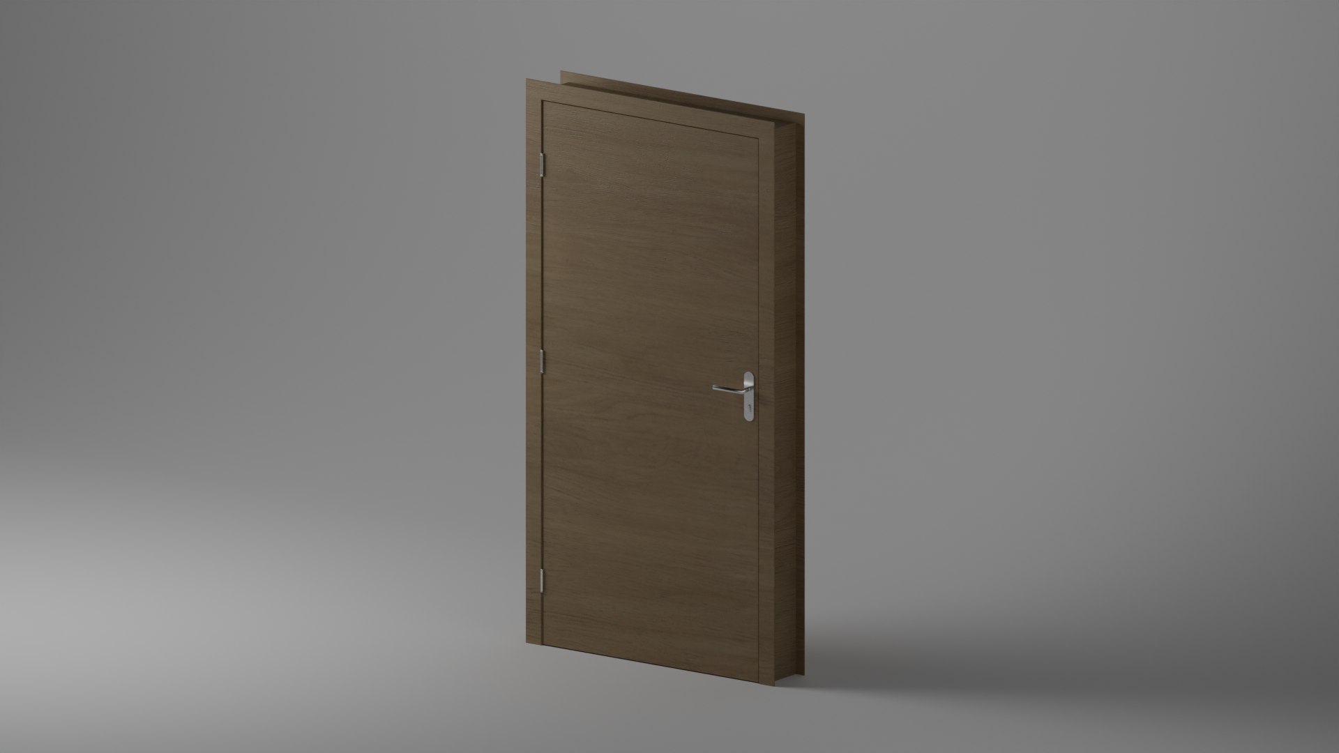 Single Doors - Plain design model - TurboSquid 2183215