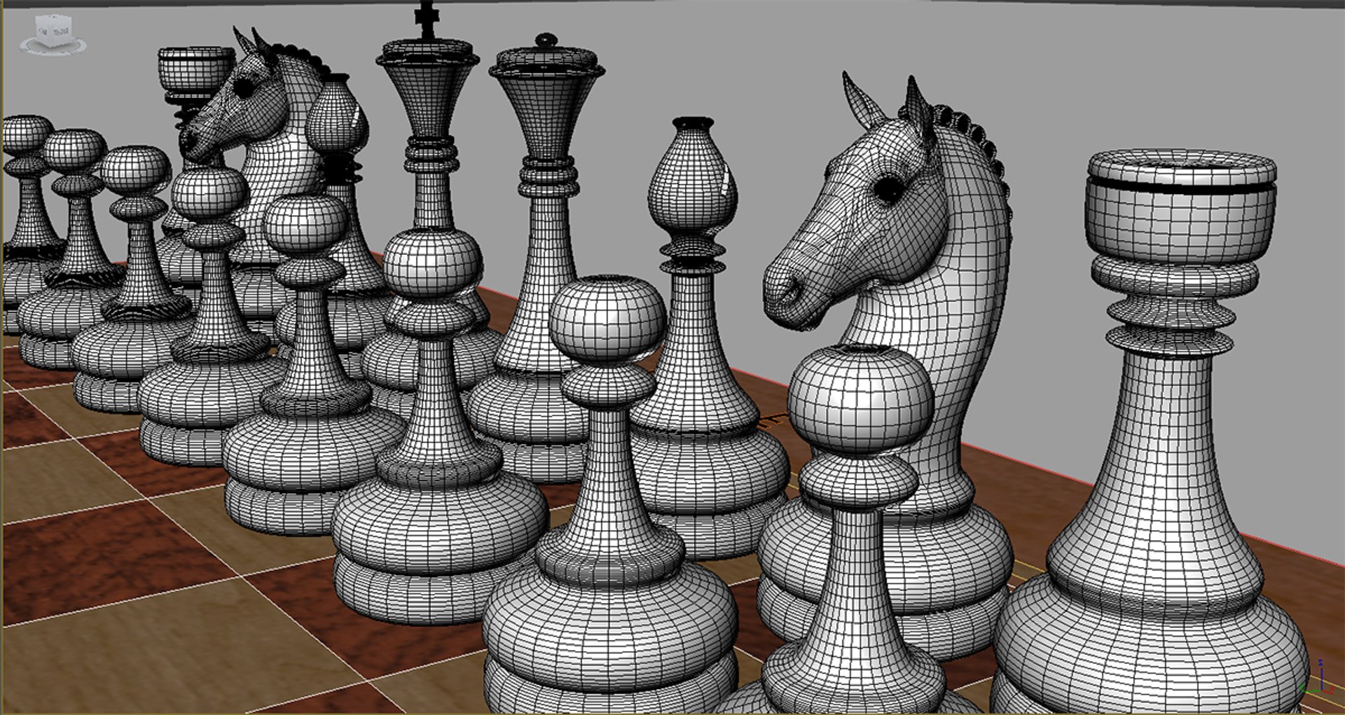 3ds Max Realistic Chess Set Ultimate