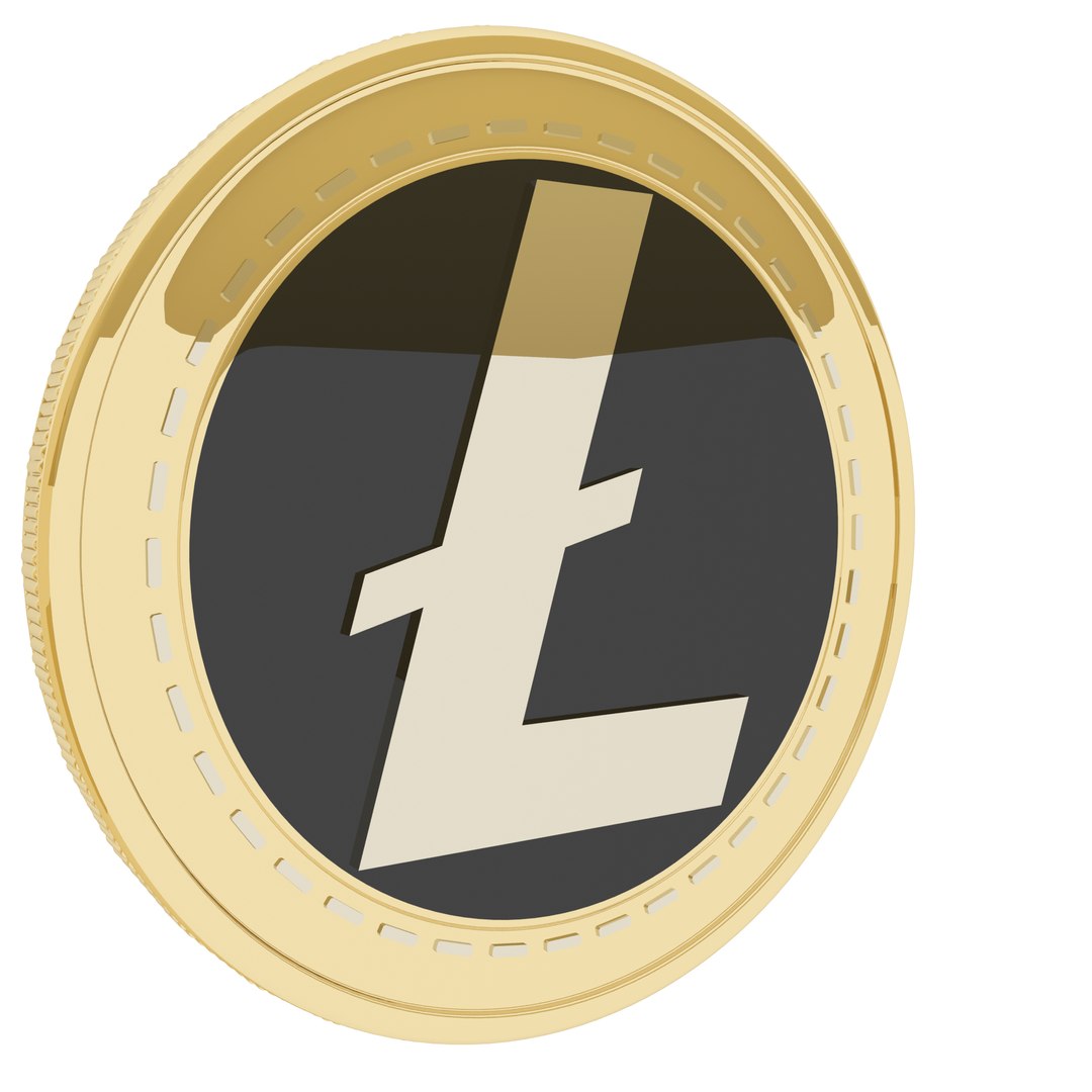 Litecoin Cryptocurrency Gold Coin 3D - TurboSquid 1857113
