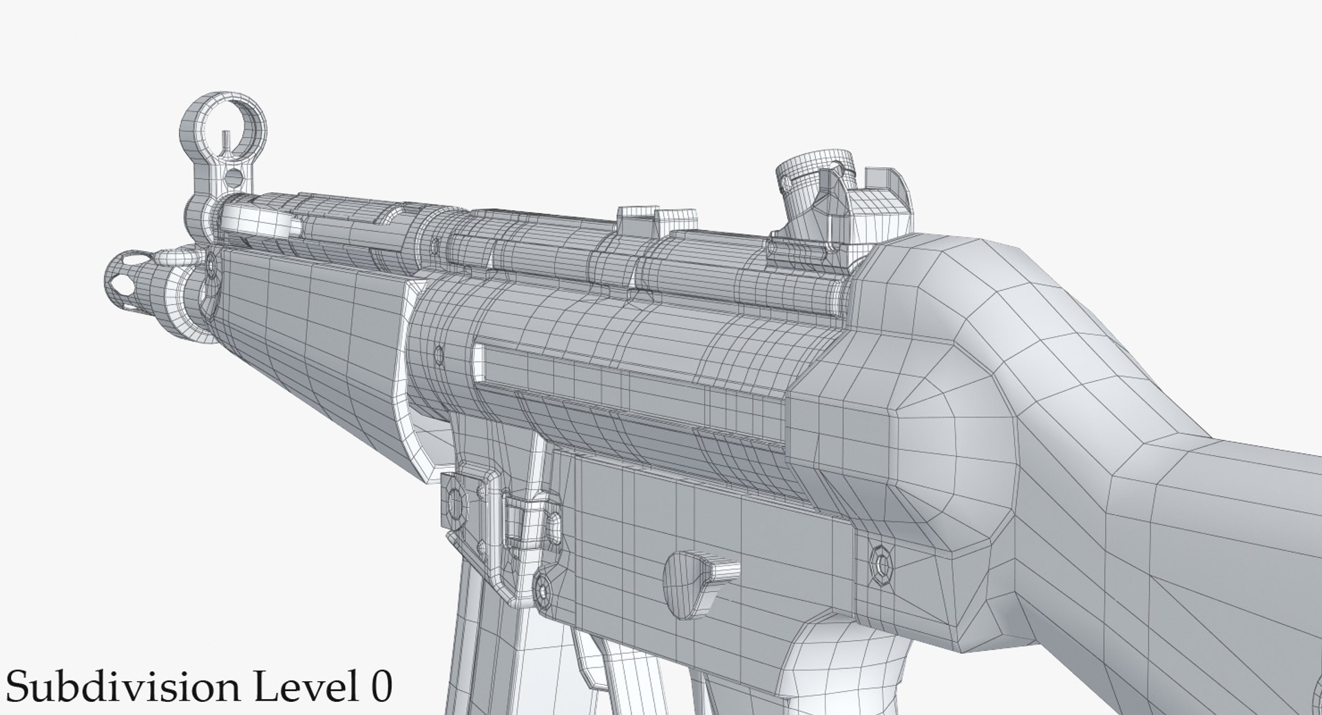 3D submachine gun 5 - TurboSquid 1347361