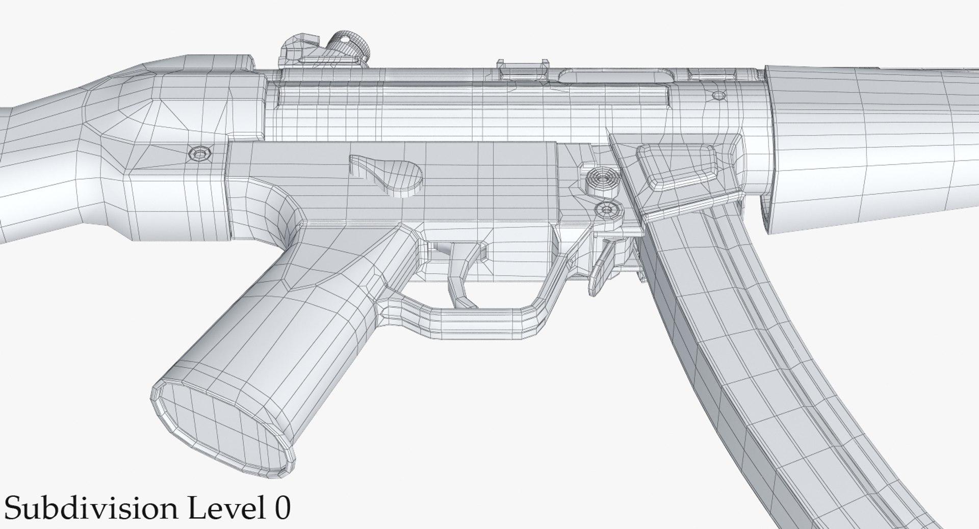 3D submachine gun 5 - TurboSquid 1347361