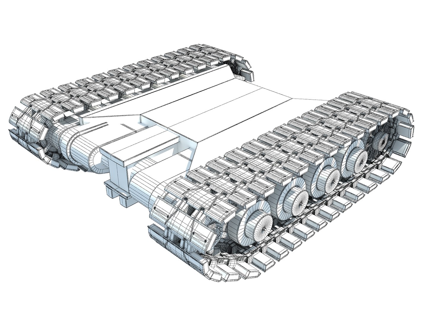 3D Tank Track Model - TurboSquid 1391058