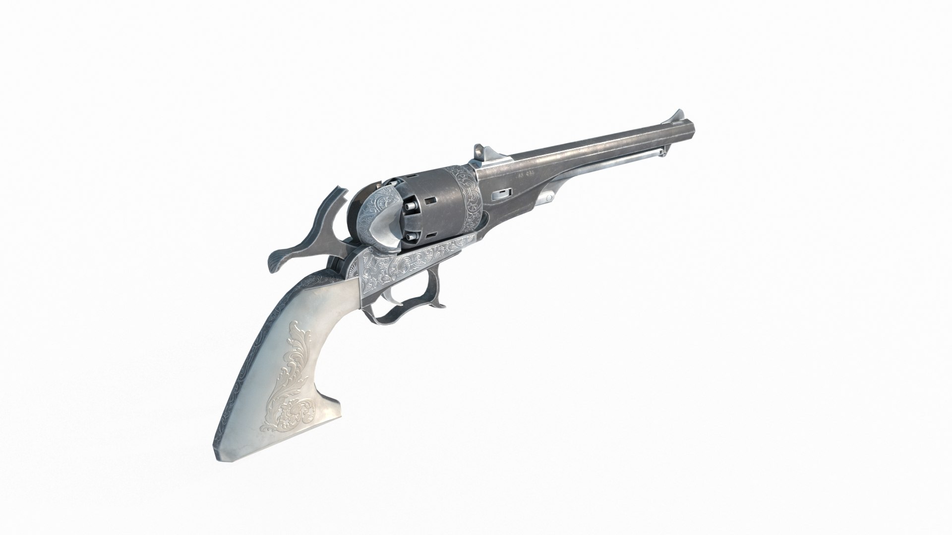 Old Style Exquisite Revolver 3D Model - TurboSquid 2294733